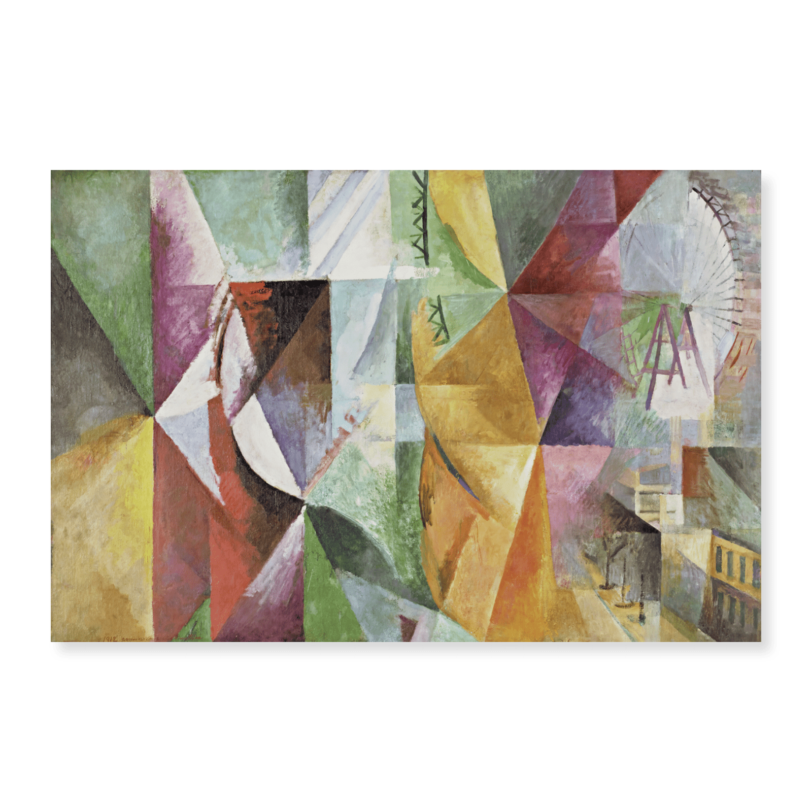 Art Print (Unframed), The Three Windows, the Tower and the Wheel - 1912 ...