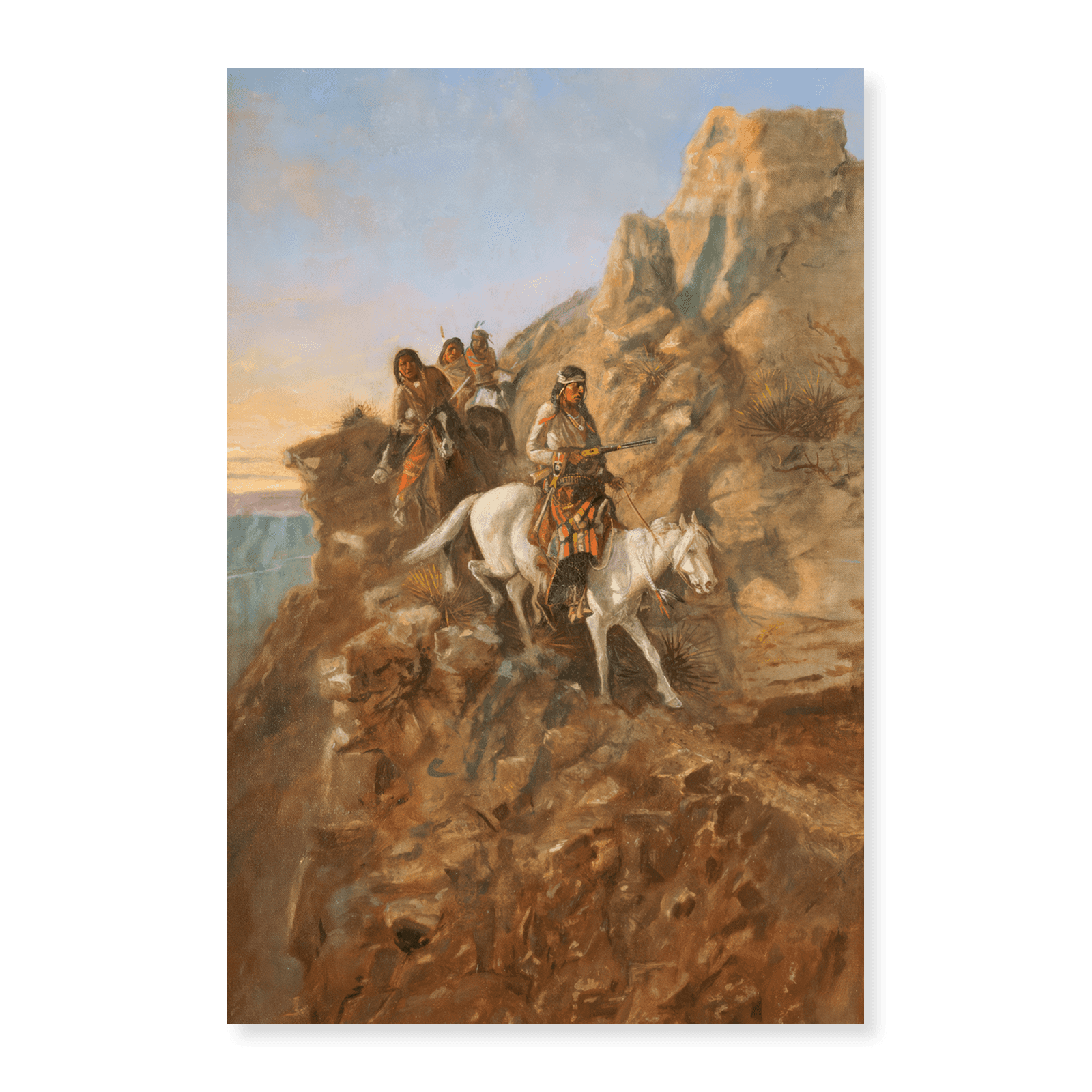 Art Print (Unframed), There May be Danger Ahead, Hunting Party on ...