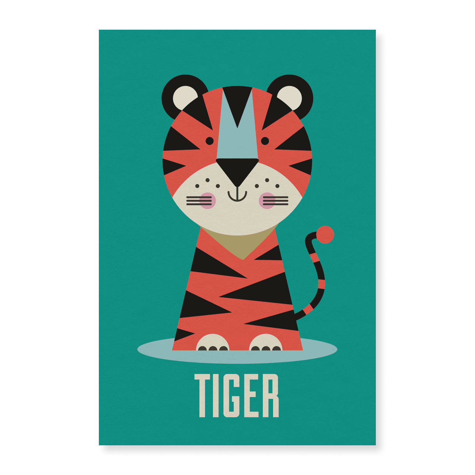 Art Print (Unframed), Tiger Kids Nursery by Gary Williams, 16" x 20 ...