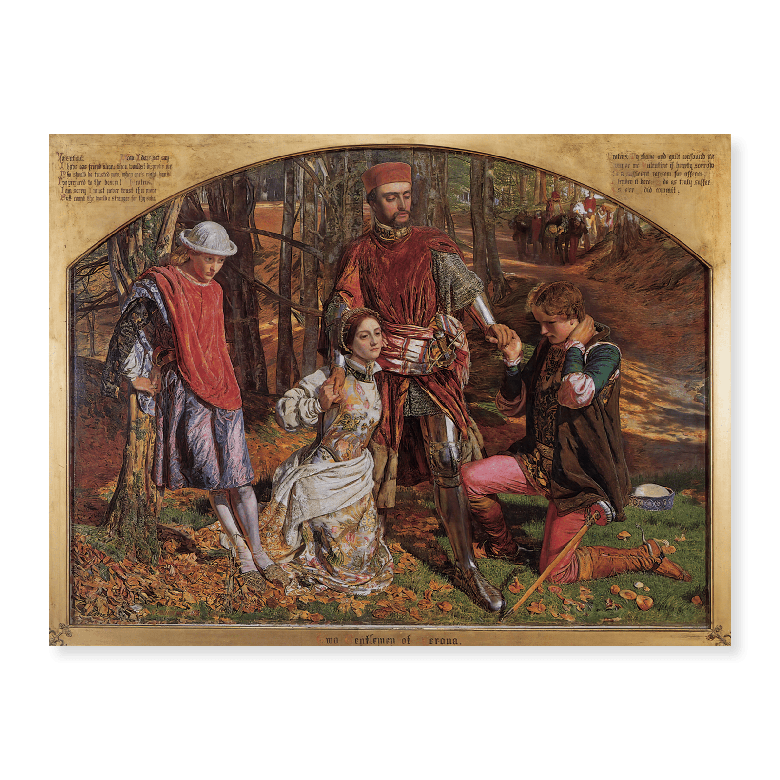 Art Print (Unframed), Valentine Rescuing Sylvia from Proteus by William ...