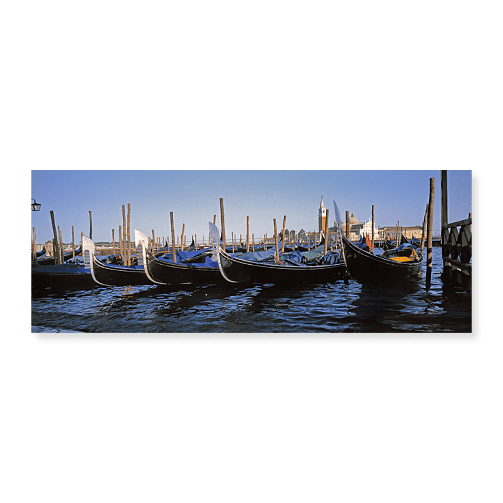 Art Print (Unframed), View of gondolas by Panoramic Images, 36" x 12 ...