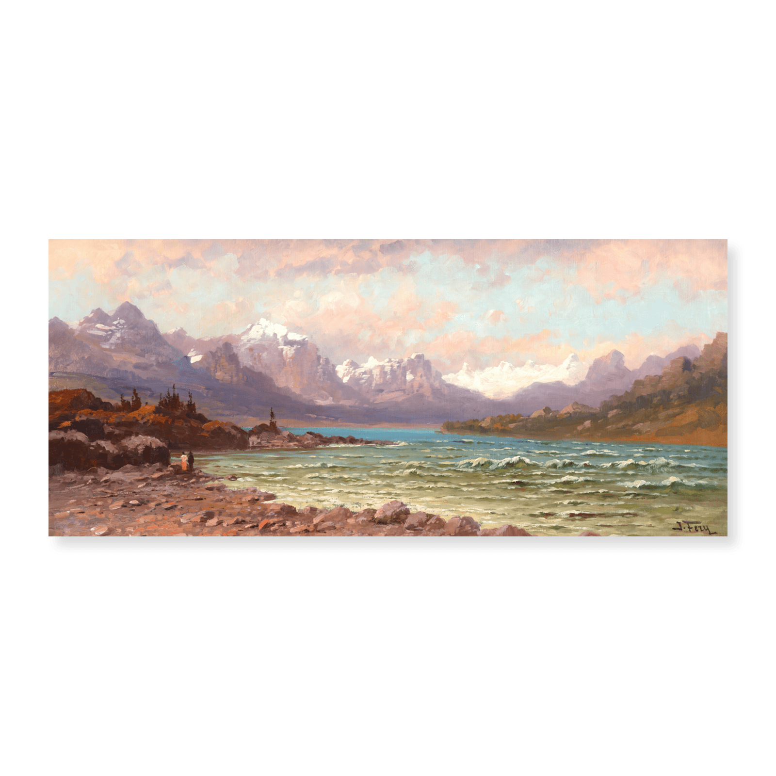 Art Print (Unframed), Windy Day Two Medicine Lake, Glacier National ...