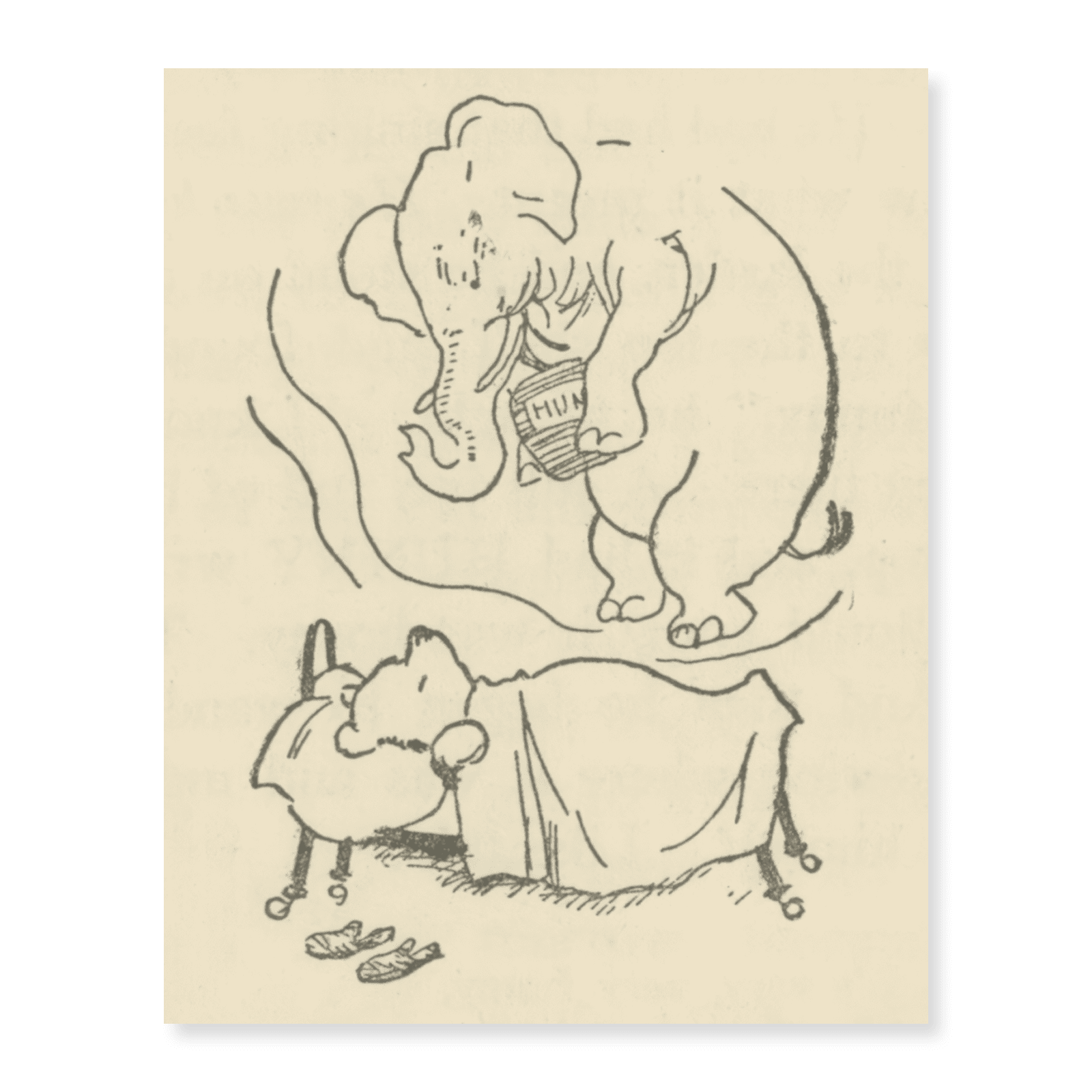 Art Print (Unframed), Winnie-the-Pooh 1926 - He Tried Counting ...