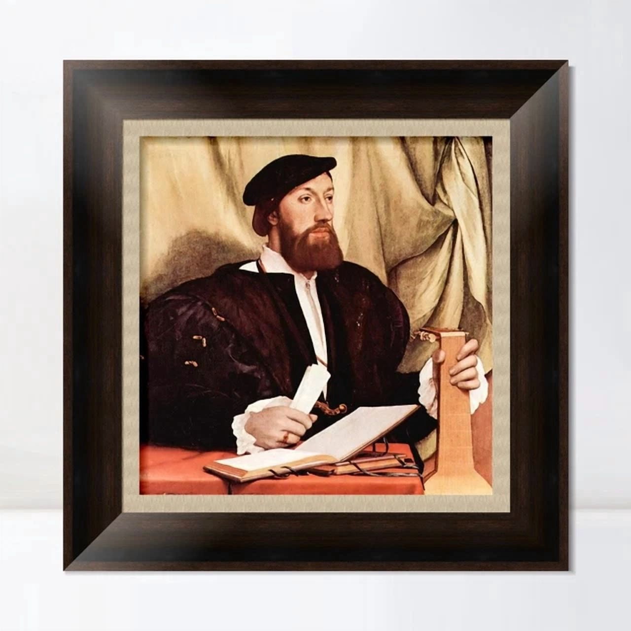 Art Print Unknown Gentleman With Music Books And Lute By Hans Holbein ...