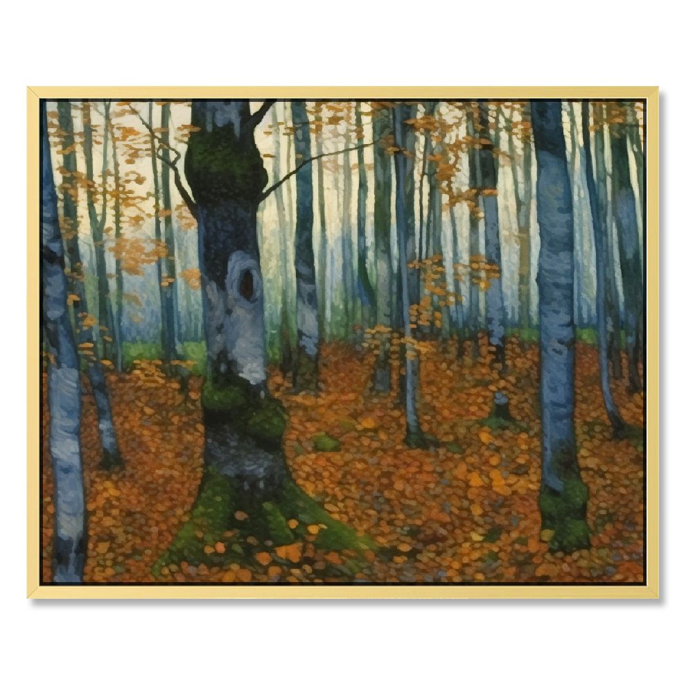 Art Prints - Beech Grove I - Canvas Wall Art Poster - Forest of Beech Trees for Living Room ...