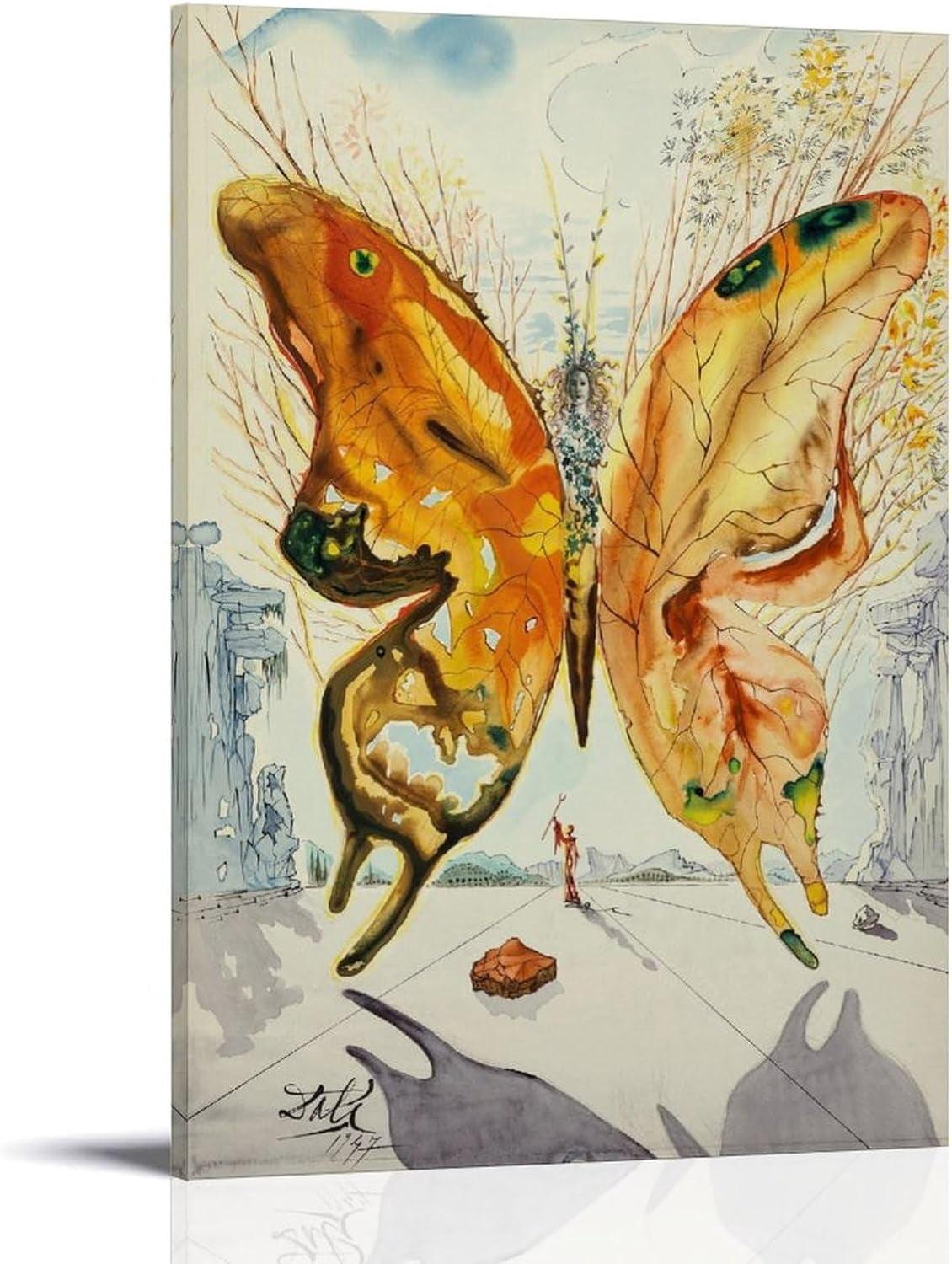Art Prints Surrealism - Butterfly Canvas Wall Art Prints Photo Picture ...