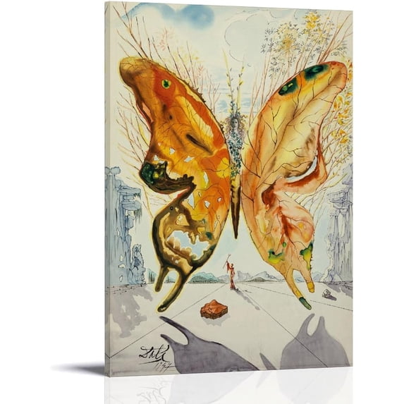 Art Prints Surrealism - Butterfly Canvas Wall Art Prints Photo Picture ...