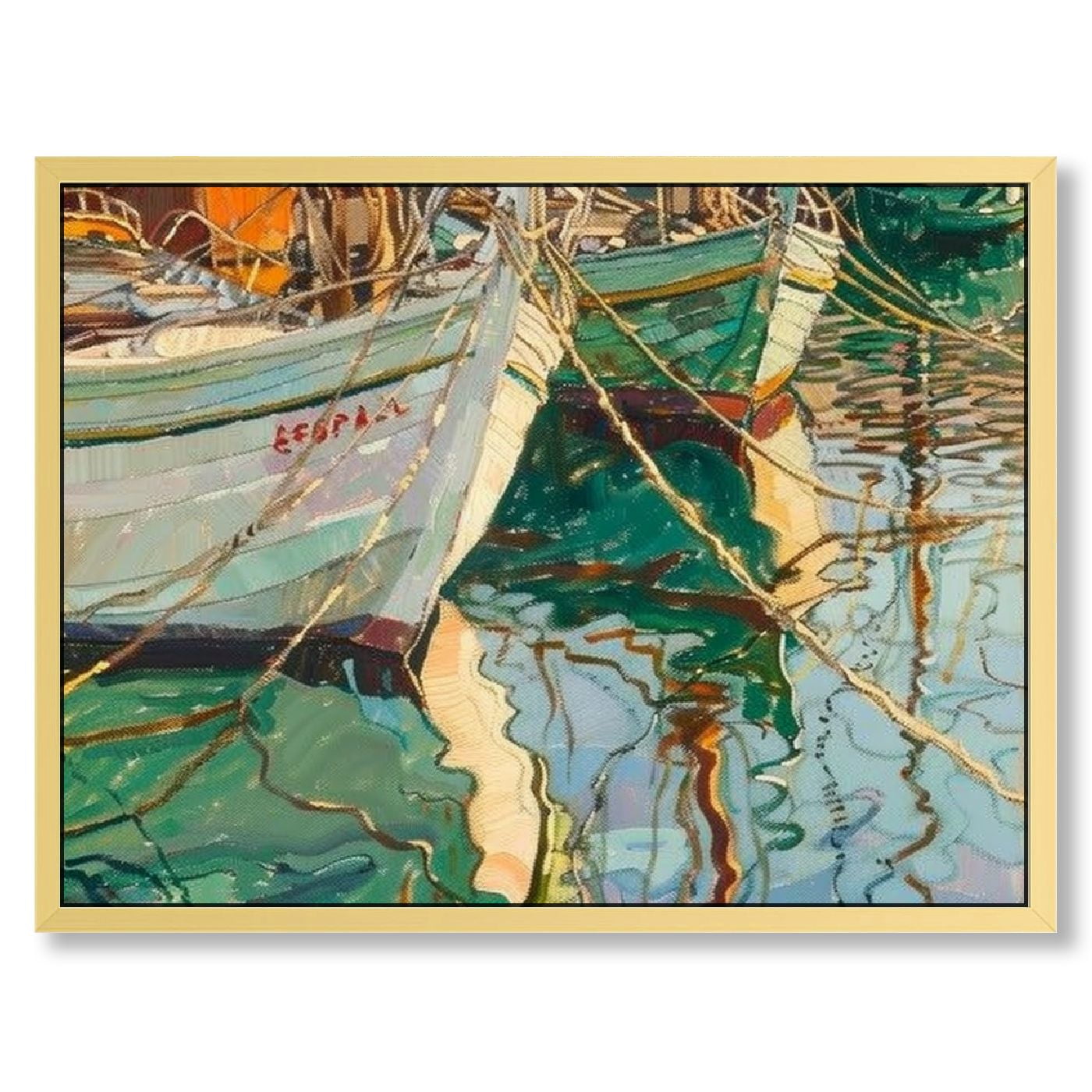 Art Prints - The Port Trieste Poster - Expressionist Wall Art - Art ...
