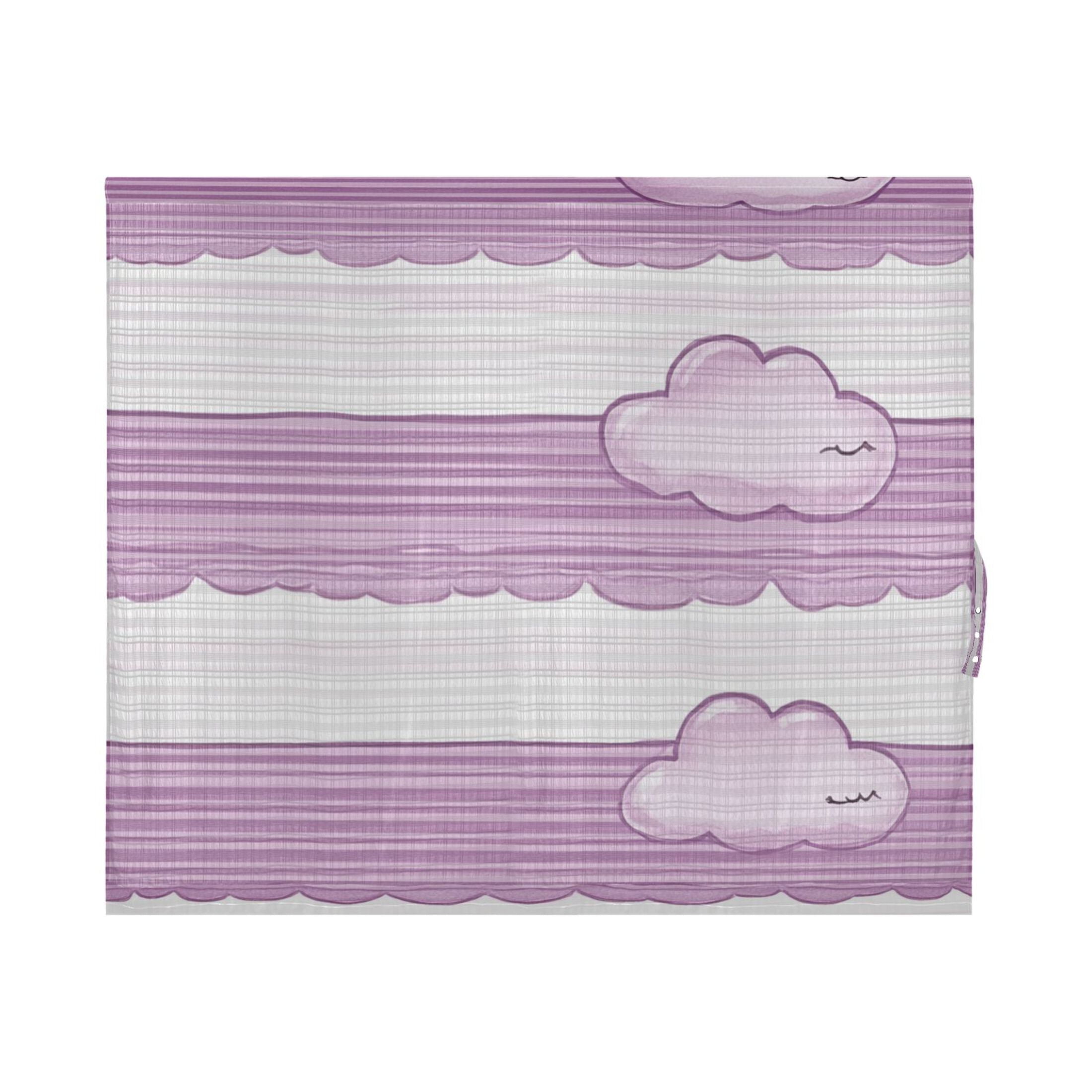 Art Purple Clouds Pattern Door Panels 25x72in Breathable Mesh Privacy ...