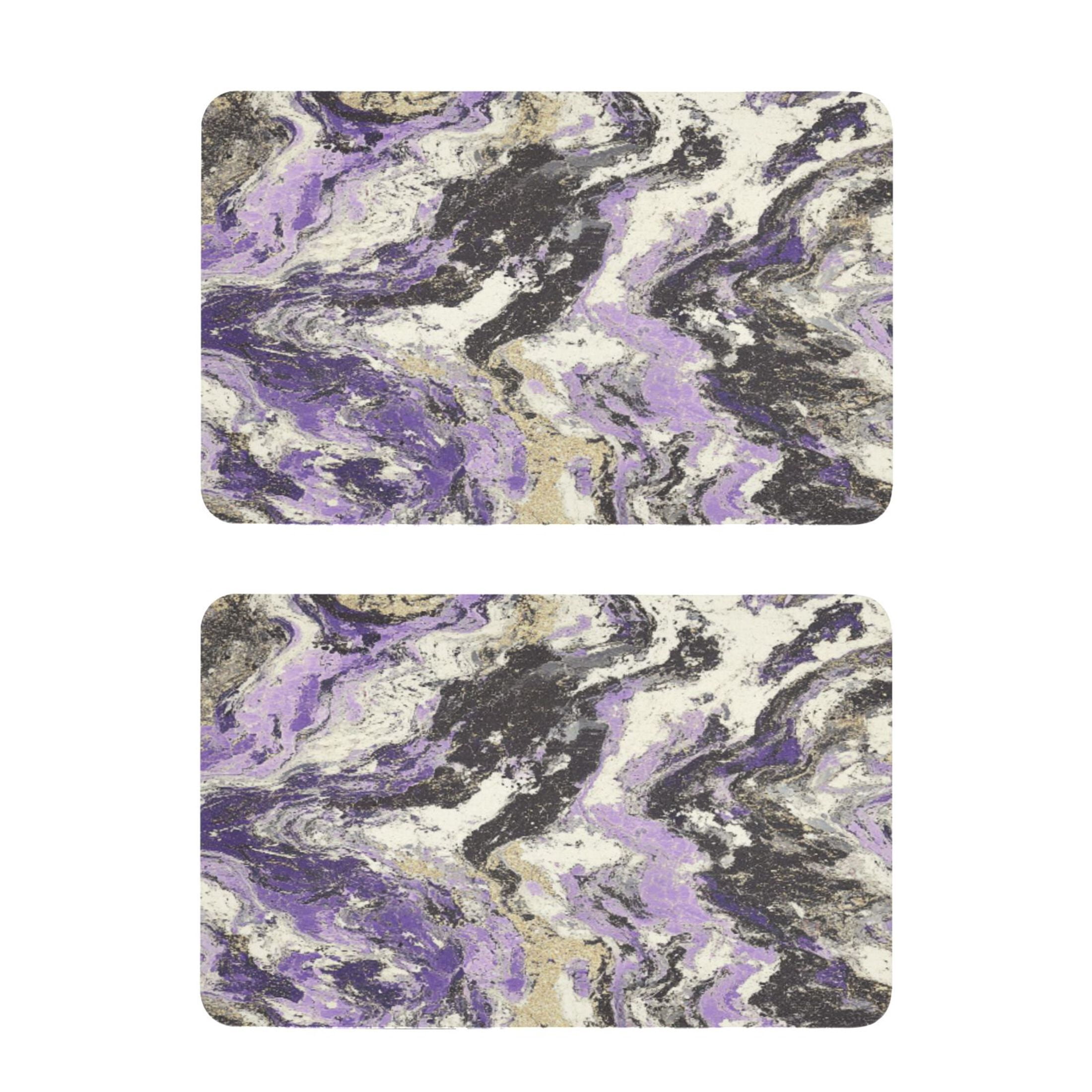 Art Purple and Black Pattern 2 Pack 4x2.5 Inch Magnetic Stickers Thick ...