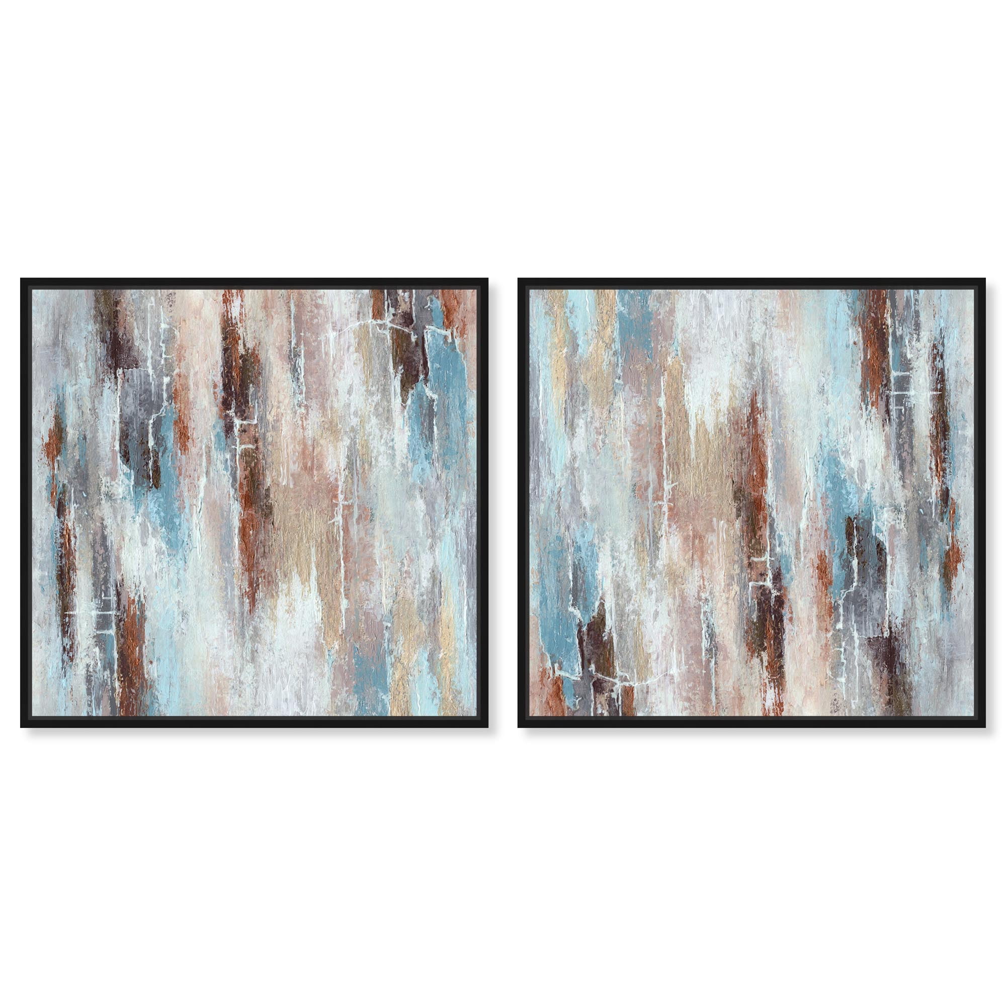 Art Remedy Bright Modern Canvas, 20" x 20", Black Frame, Eternal Symphony Set - Walmart.com