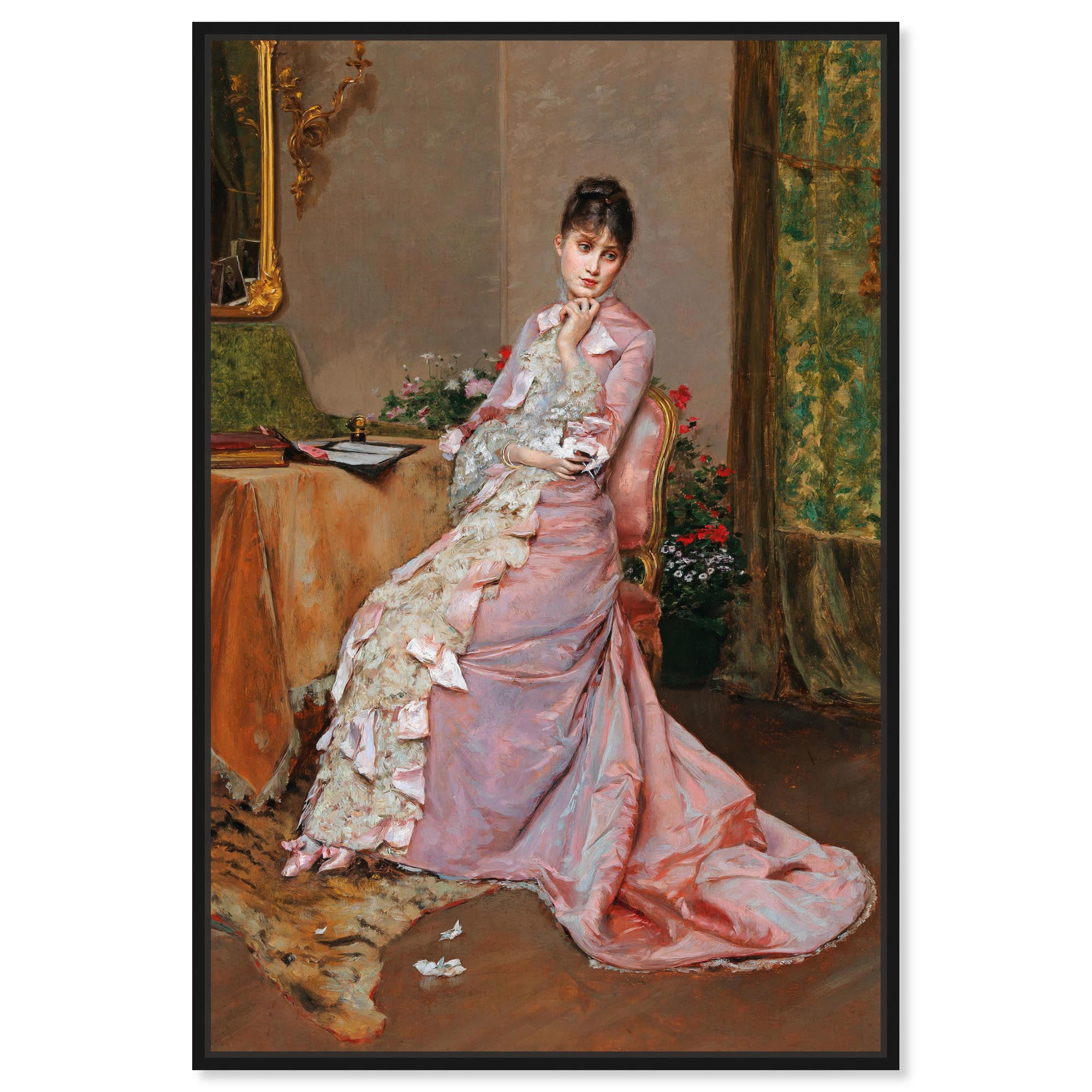 Art Remedy Classic Portraits Canvas, 24" x 36", Black Frame, Letter by ...