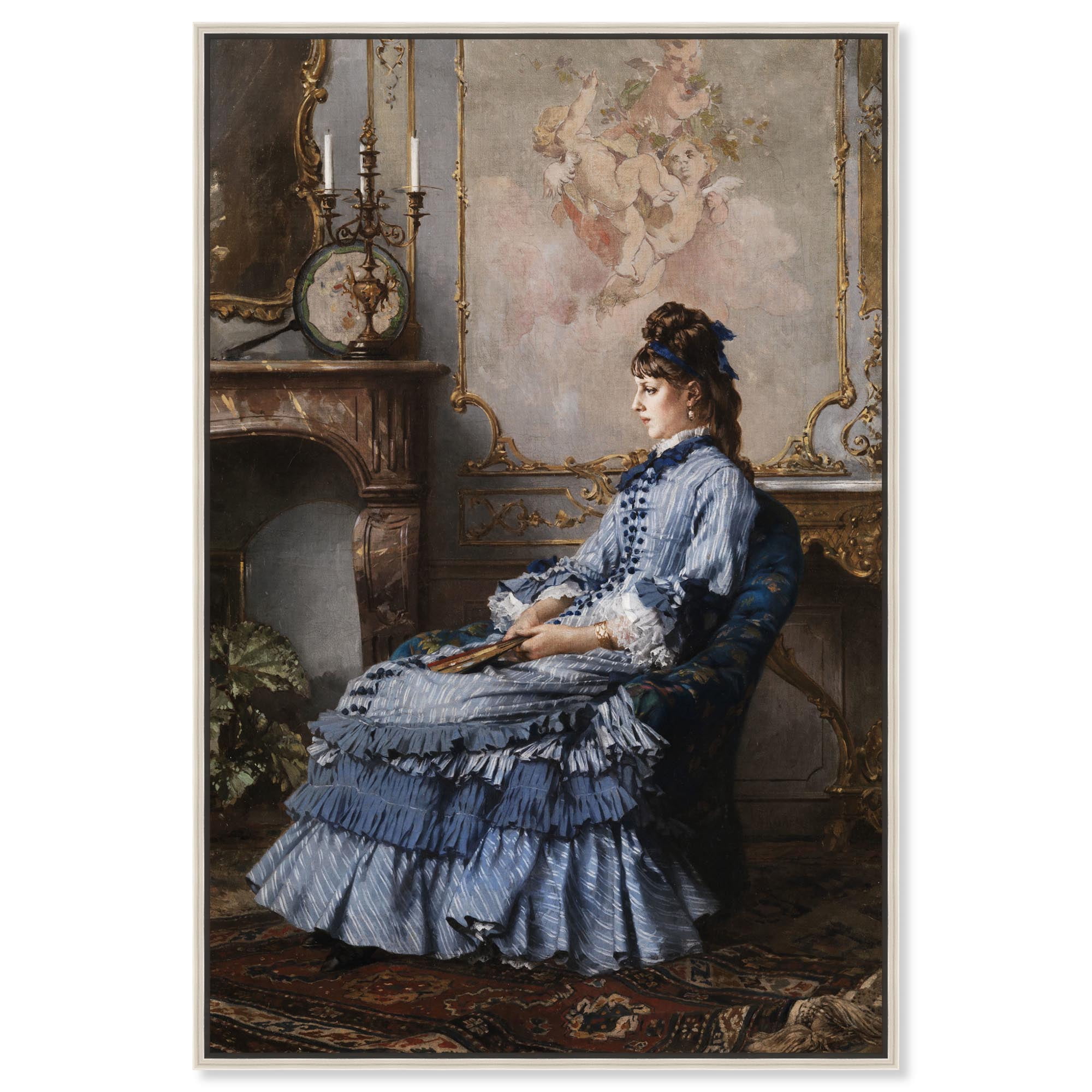 Art Remedy Classic Portraits Canvas, 30" x 45", Silver Frame, Young ...