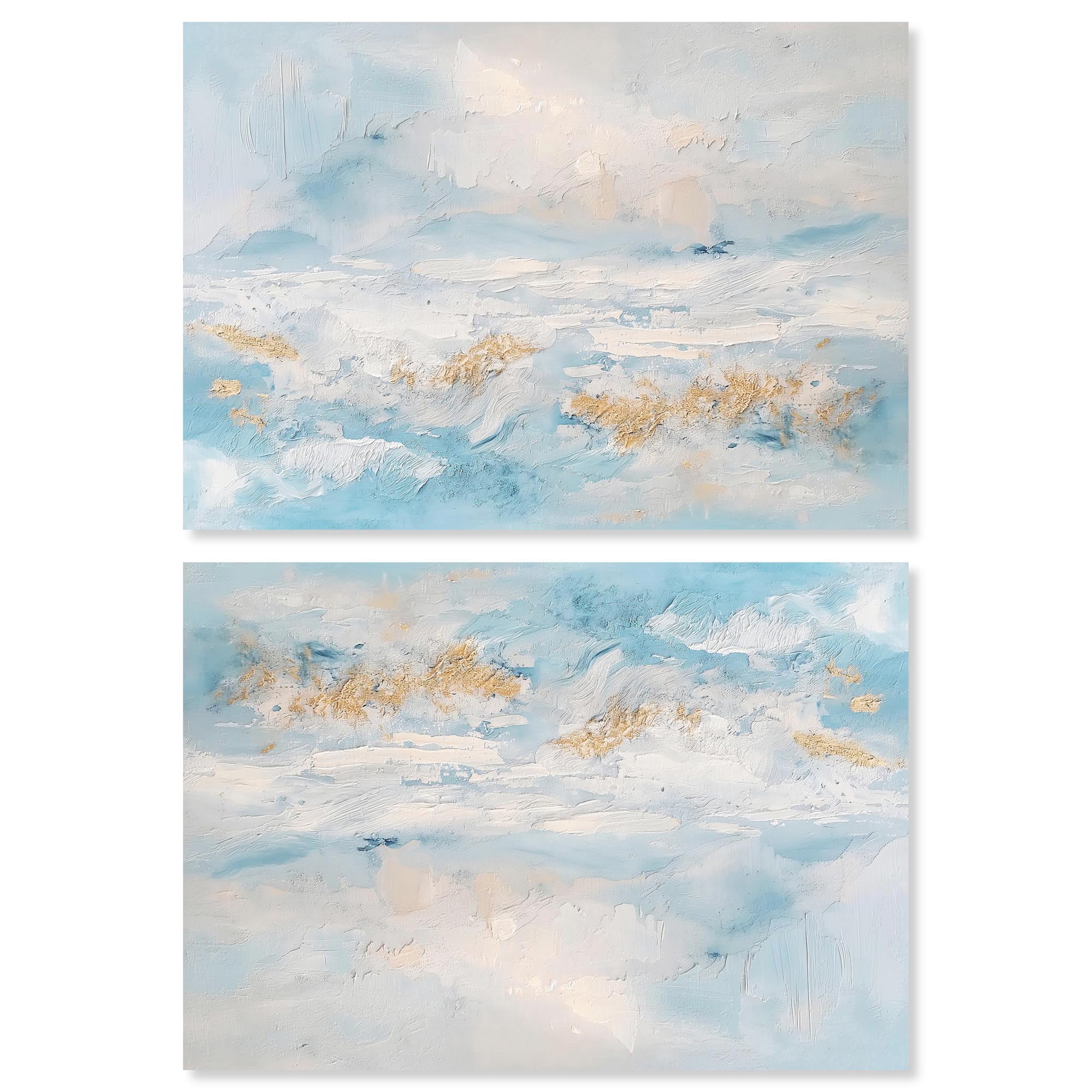 Art Remedy Coastal Abstracts Canvas, 15" x 10", Gallery Wrapped, Indigo ...