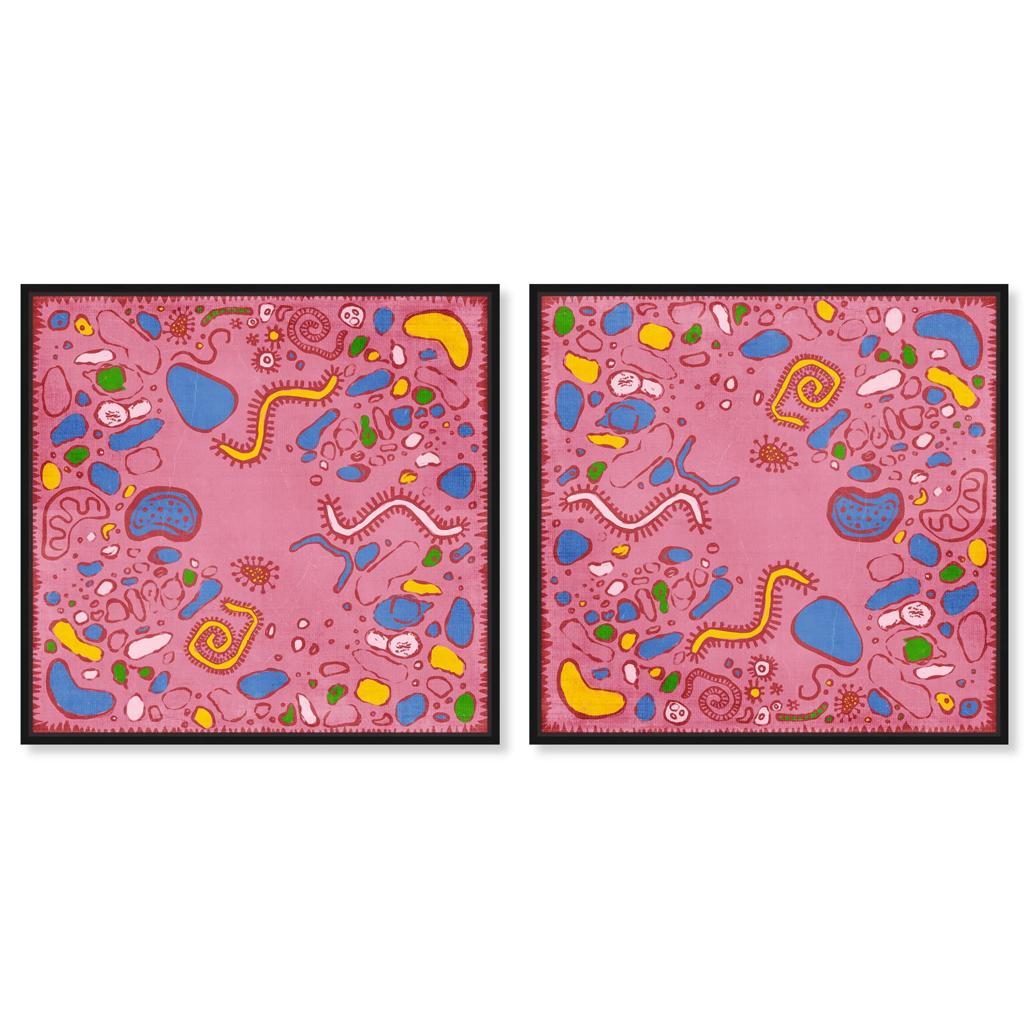 Art Remedy Contemporary Art Canvas, 20" x 20", Black Frame, Subsoil in ...