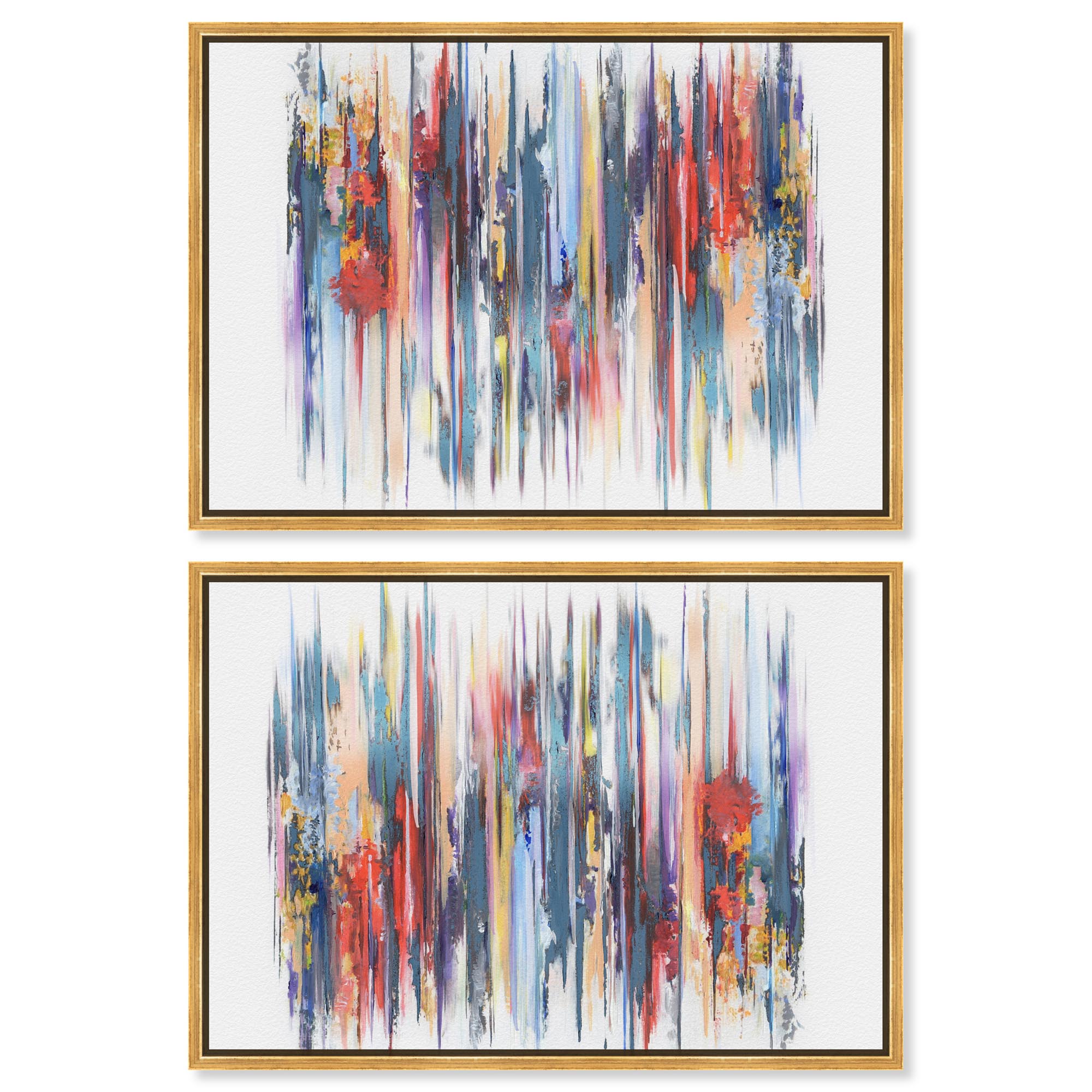 Art Remedy Contemporary Art Canvas, 24" x 16", Gold Frame, Doll ...