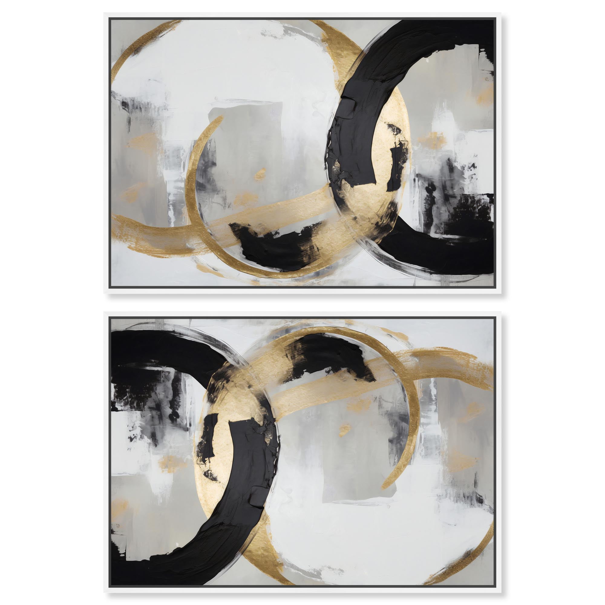 Art Remedy Contemporary Art Canvas, 36" x 24", White Frame, Another ...