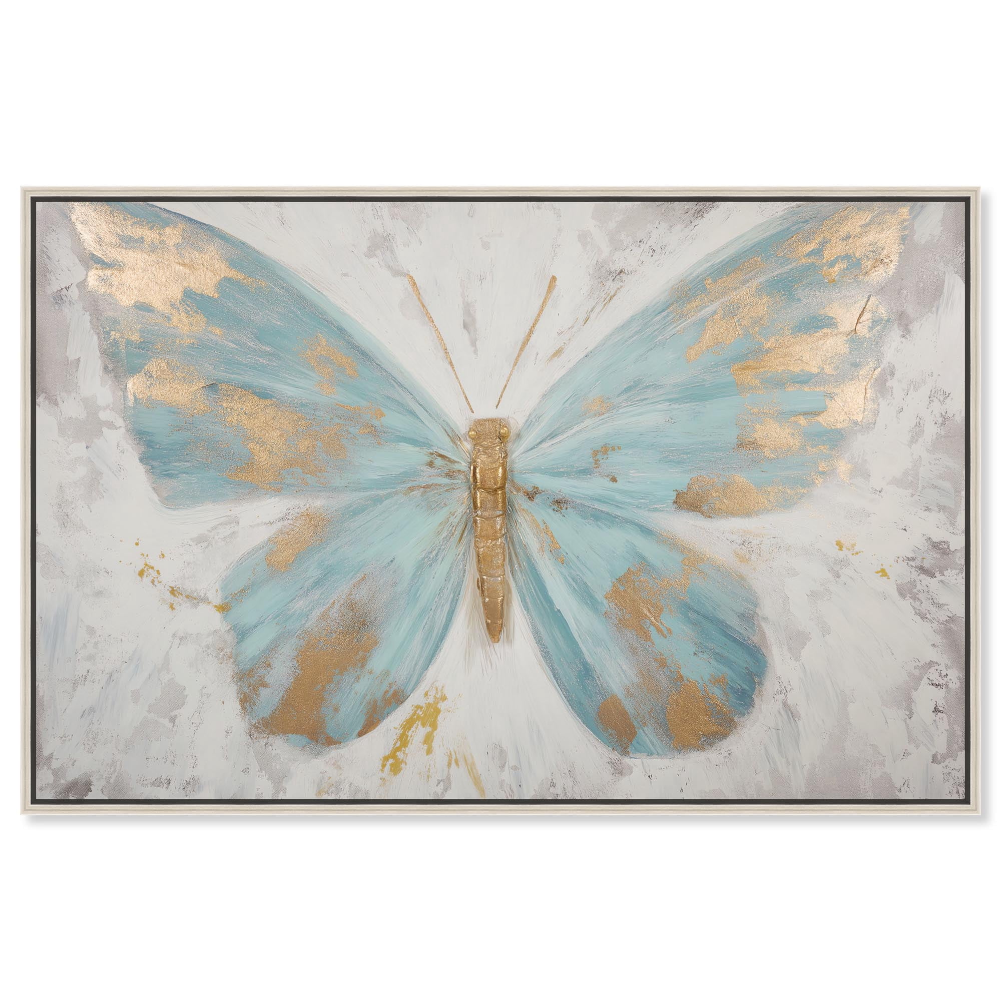 Art Remedy Elegant Glam Art Canvas, 24" x 16", Silver Frame, Glimmering ...