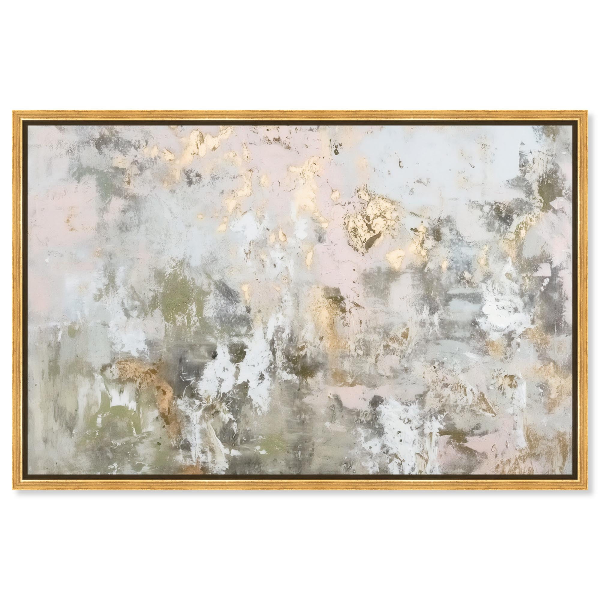 Art Remedy Elegant Glam Art Canvas, 54" x 36", Gold Frame, Decay in ...