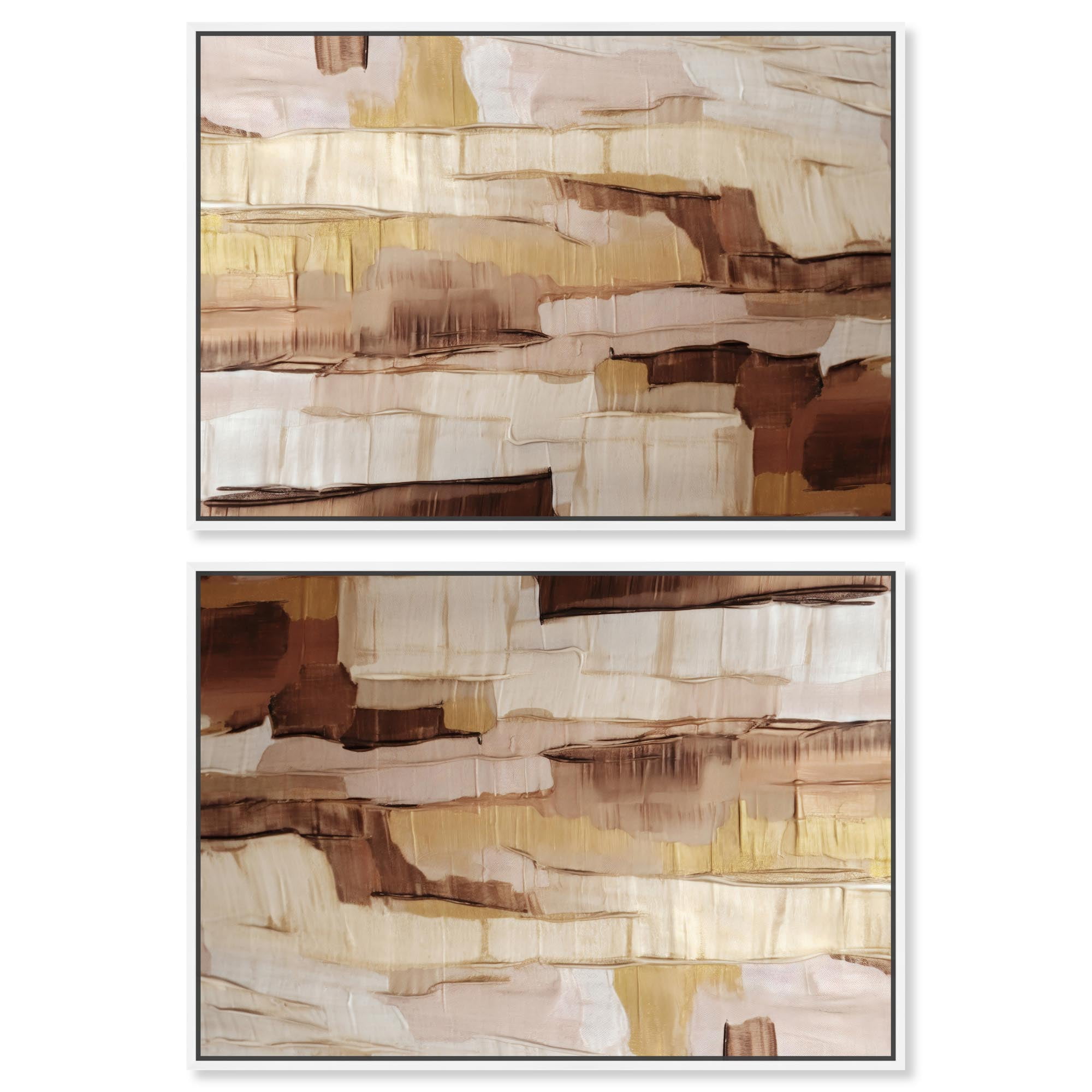 Art Remedy Expressionism Abstract Canvas, 36" x 24", White Frame, Afrique Set - Walmart.com