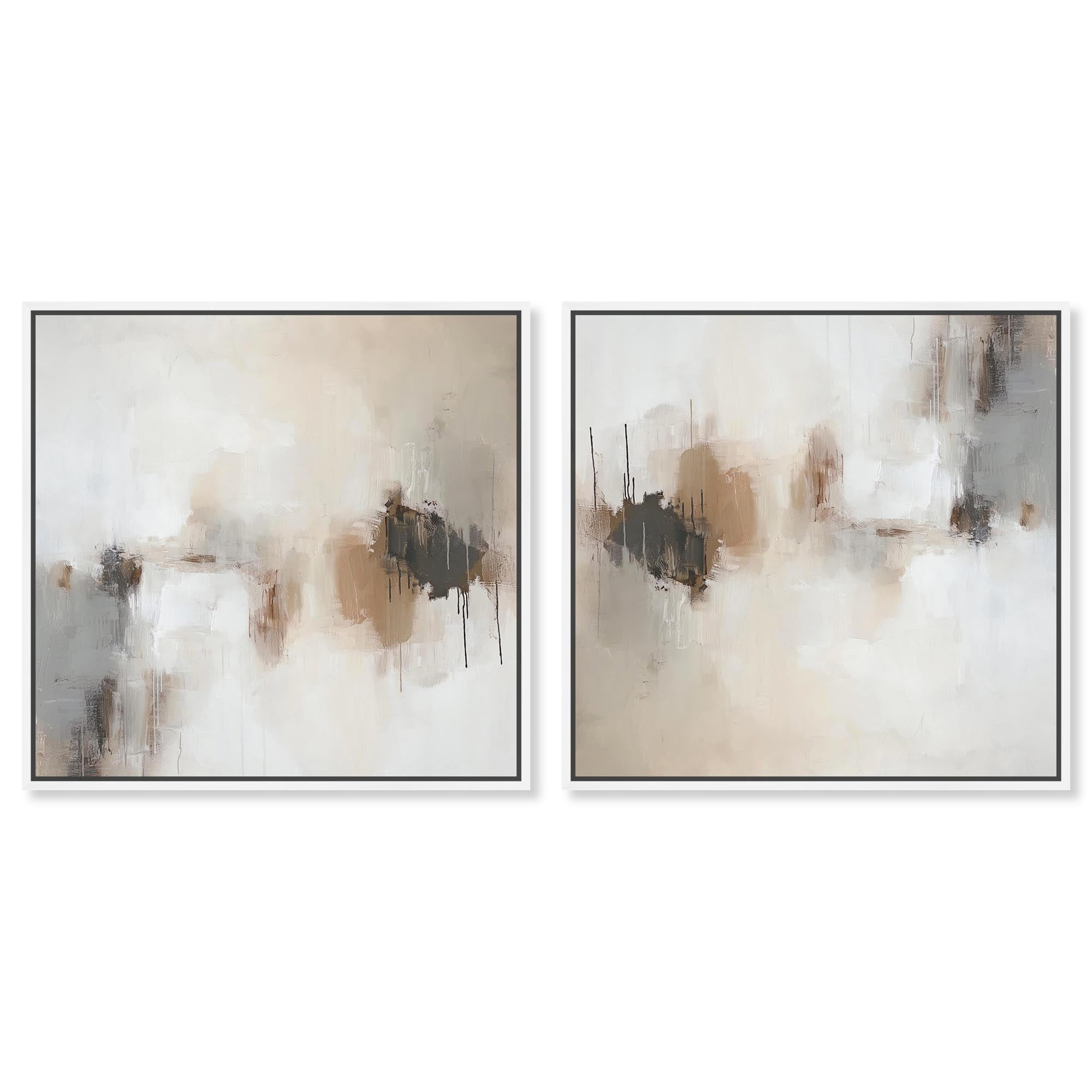 Art Remedy Faded Boho Art Canvas, 24" x 24", White Frame, Windswept ...