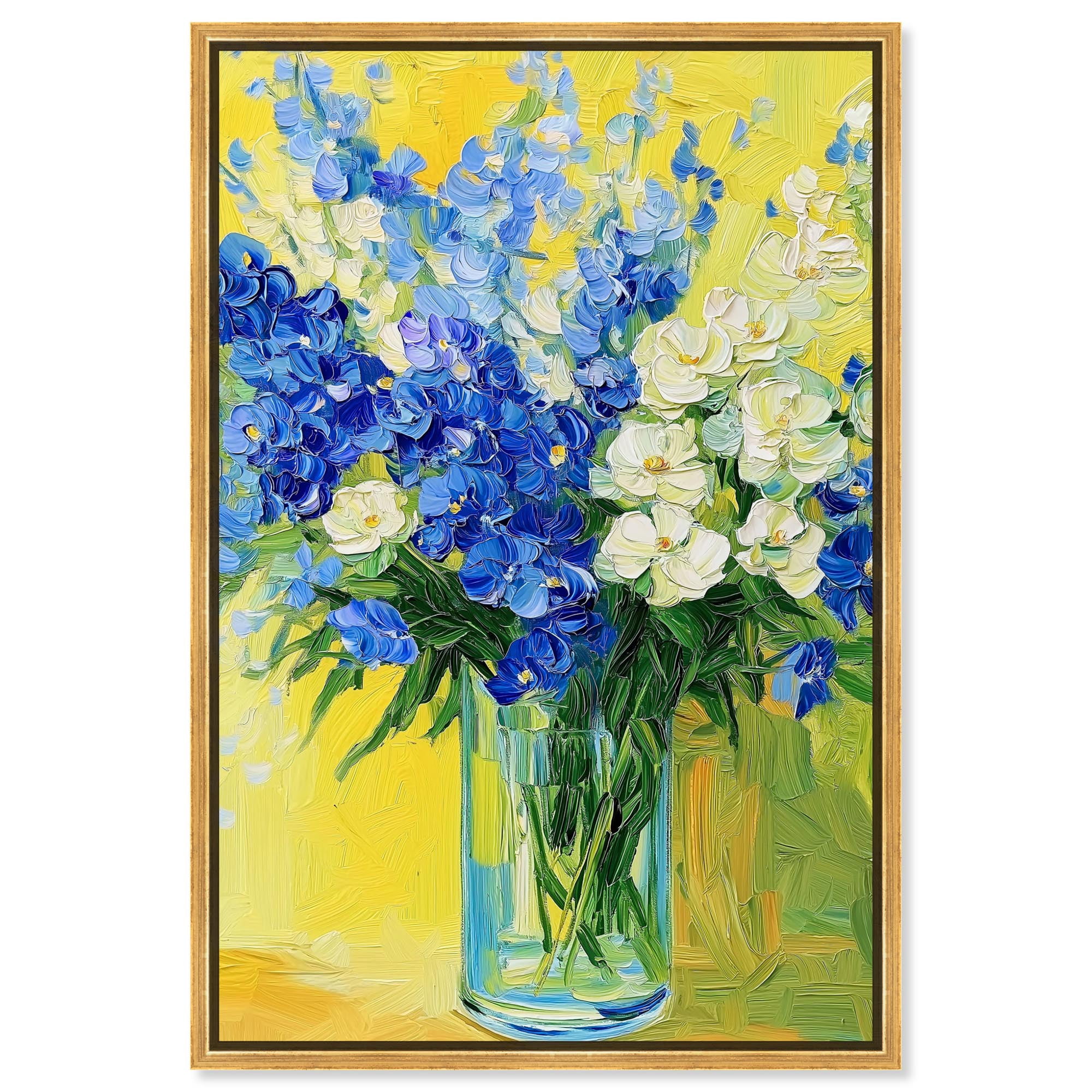 Art Remedy Floral Still Life Canvas, 24" x 36", Gold Frame, Florales ...