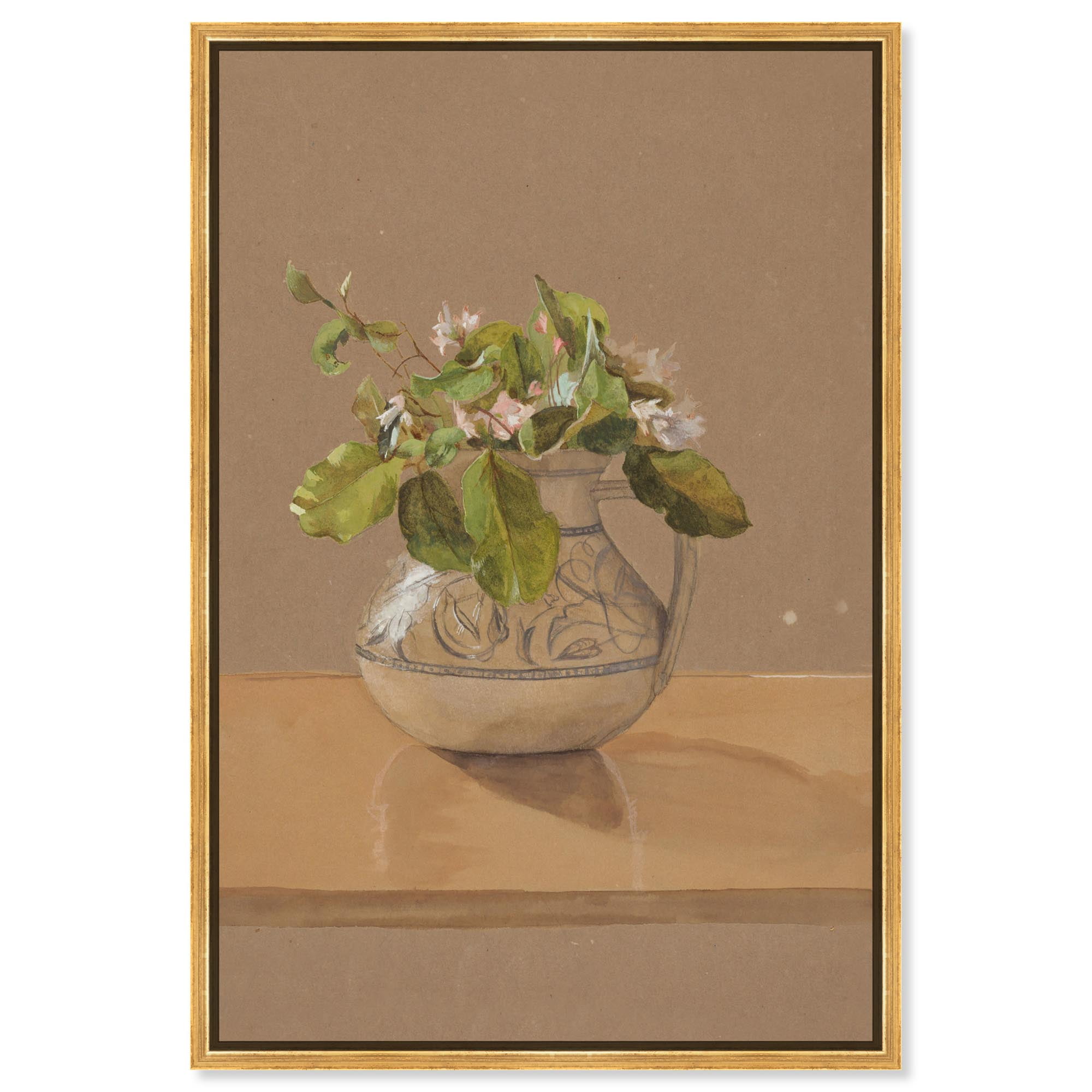 Art Remedy Floral Still Life Canvas, 24" x 36", Gold Frame, Flowers in ...