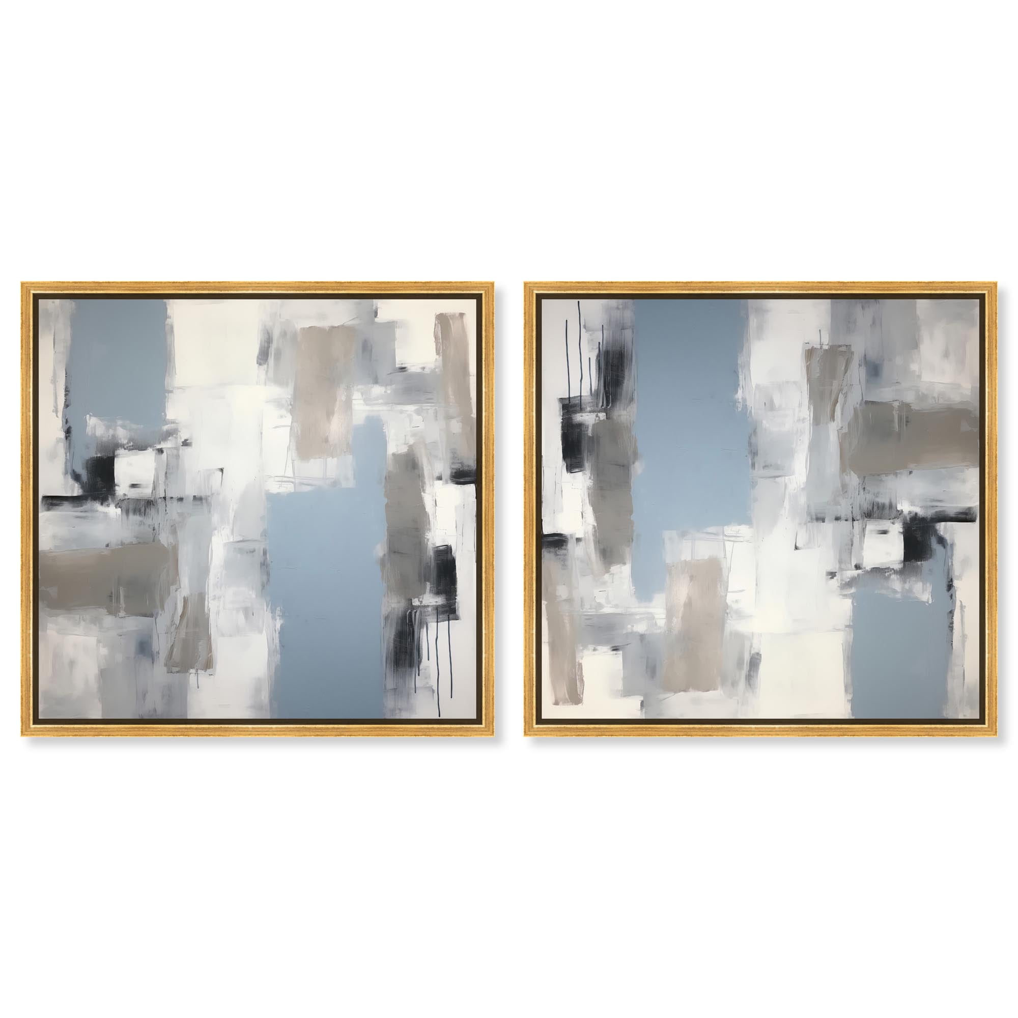 Art Remedy Modern Abstracts Canvas, 30" x 30", Gold Frame ...