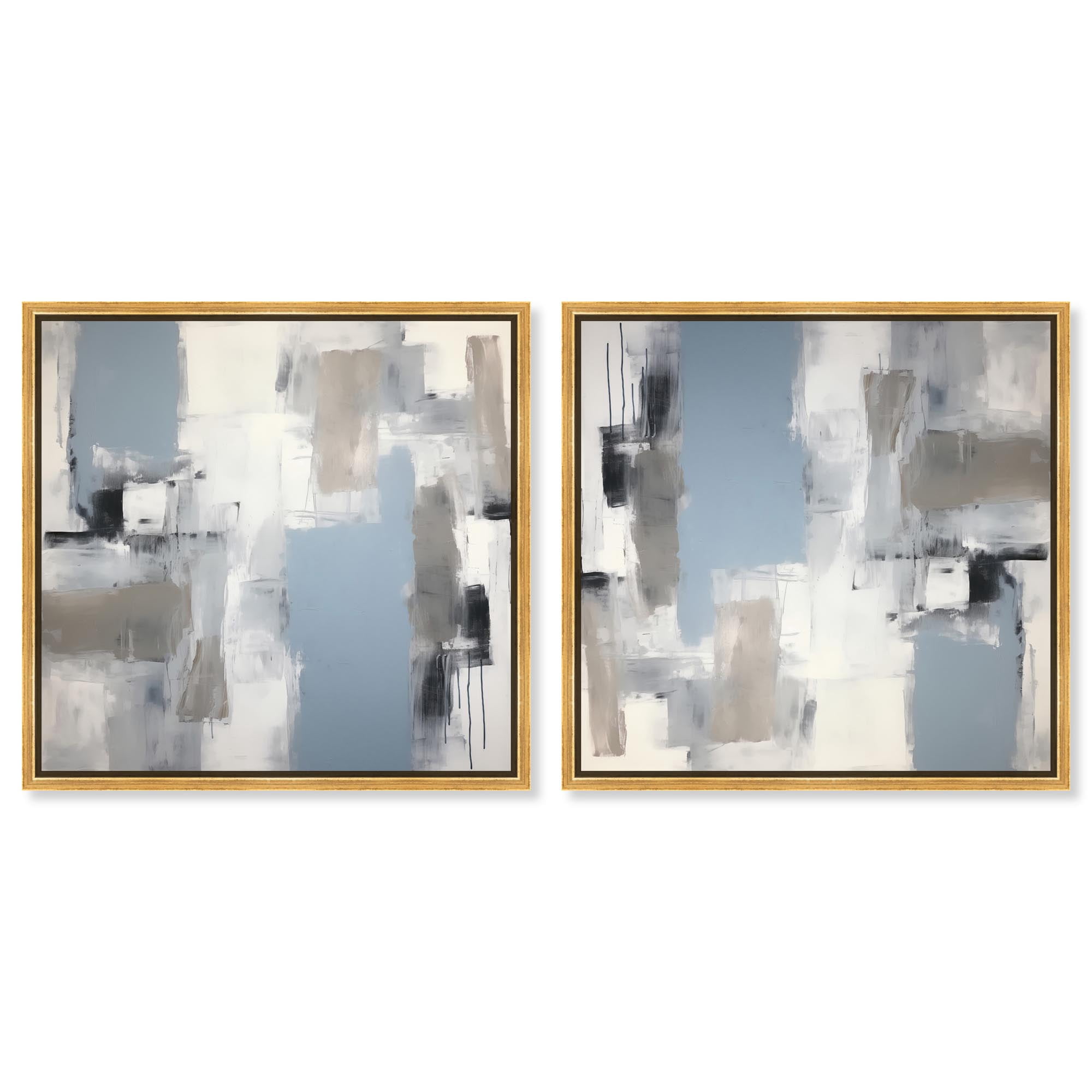 Art Remedy Modern Abstracts Canvas, 40" x 40", Gold Frame ...