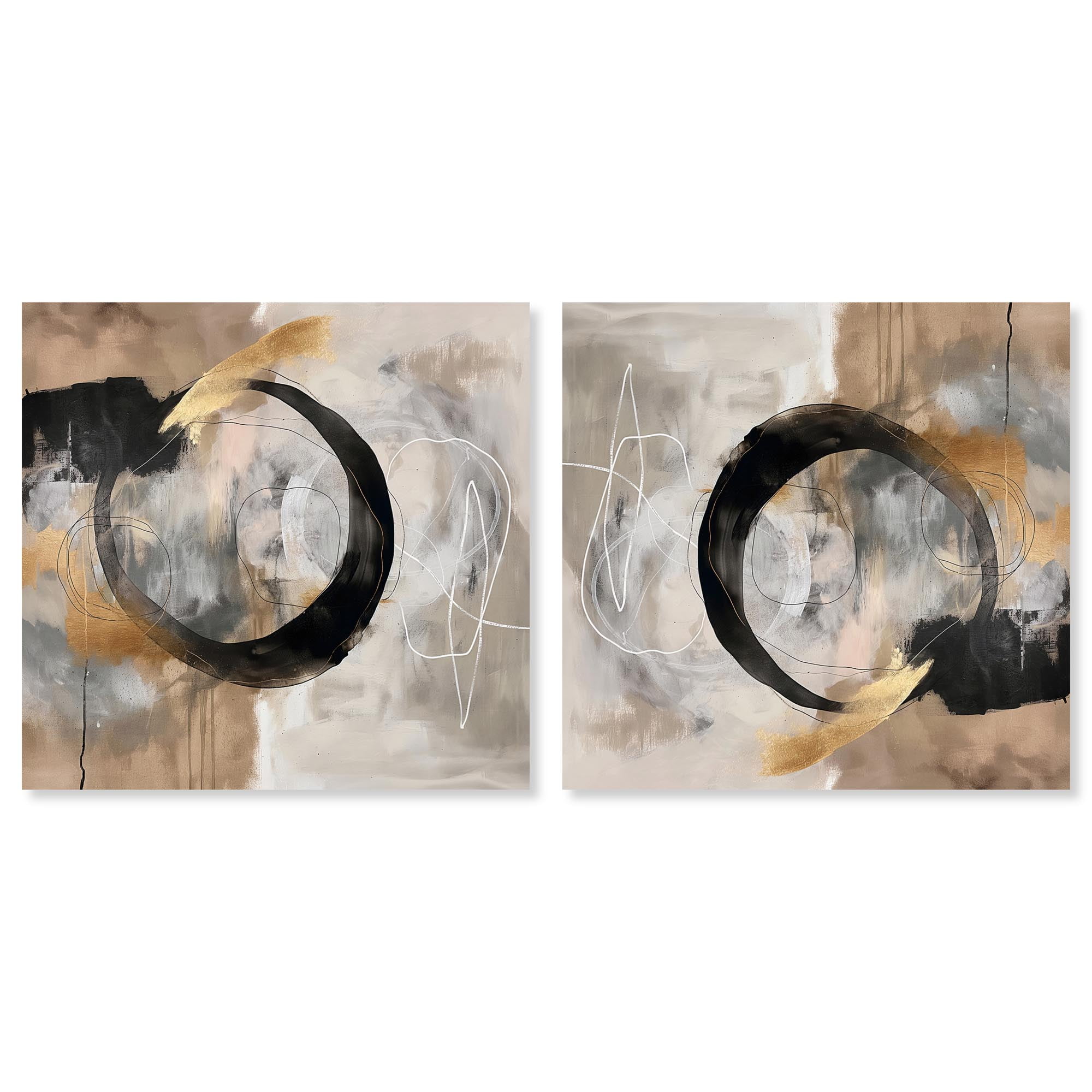 Art Remedy Modern Contemporary Canvas, 16" x 16", Gallery Wrapped ...