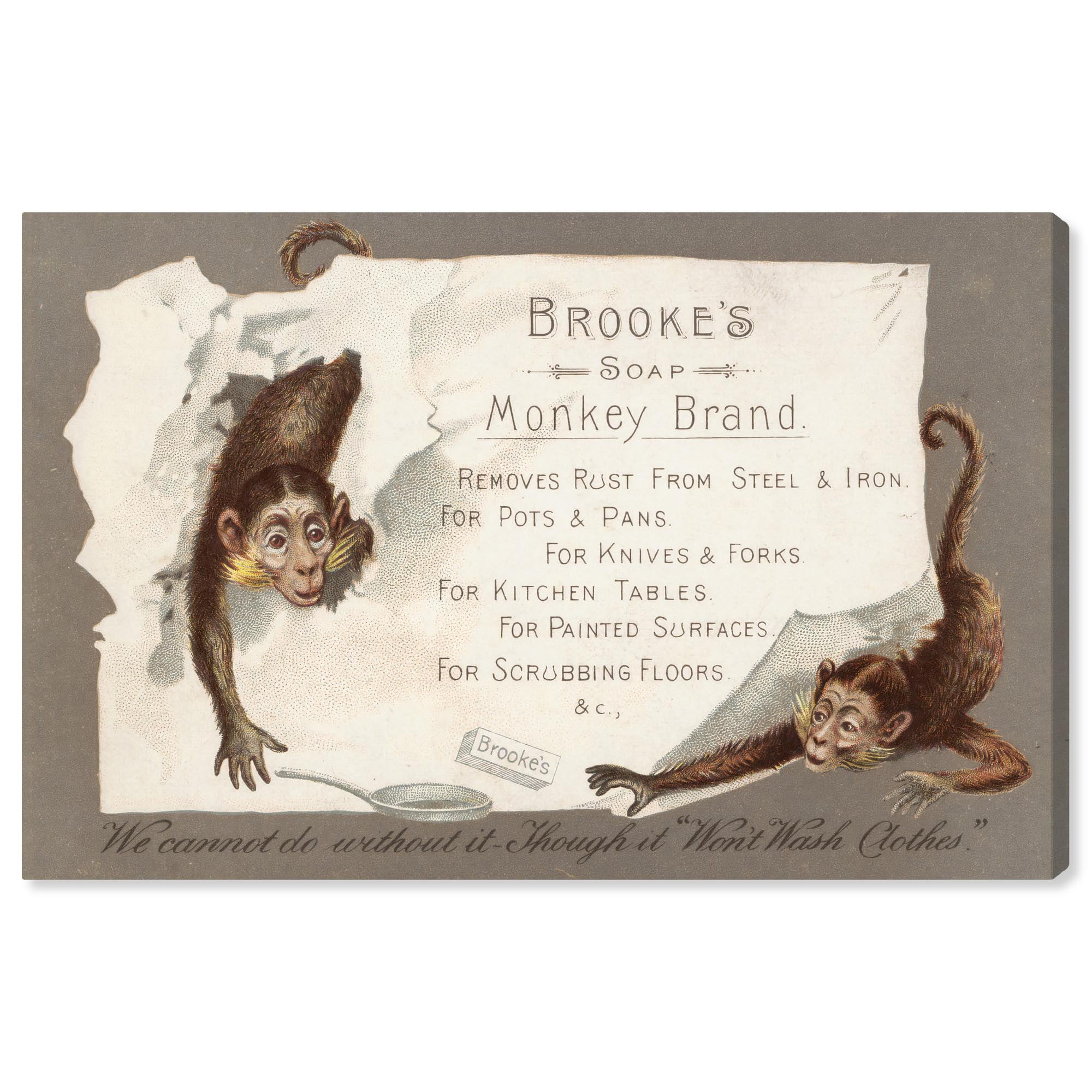 Art Remedy Retro Posters Canvas, 30" x 20", Gallery Wrapped, Brooks ...