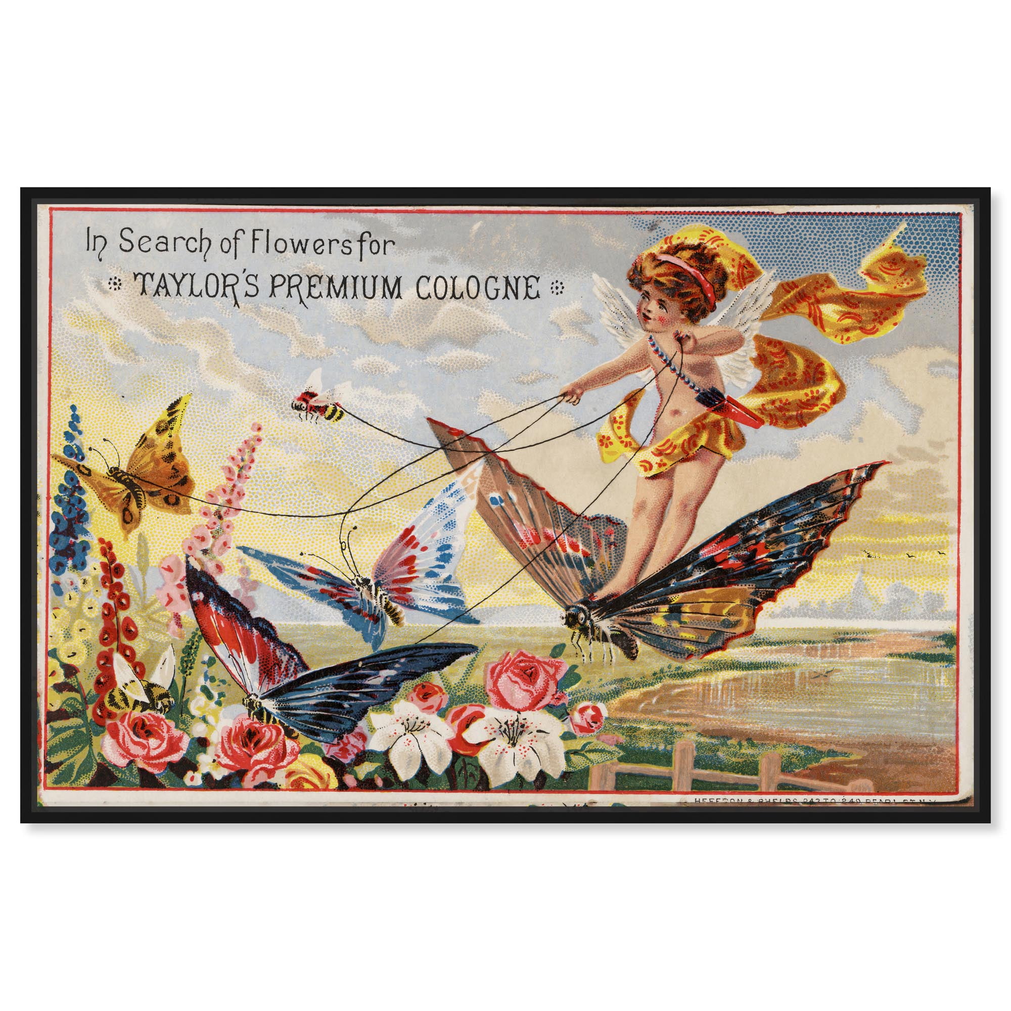 Art Remedy Retro Posters Canvas, 54" x 36", Black Frame, Taylor Premium ...