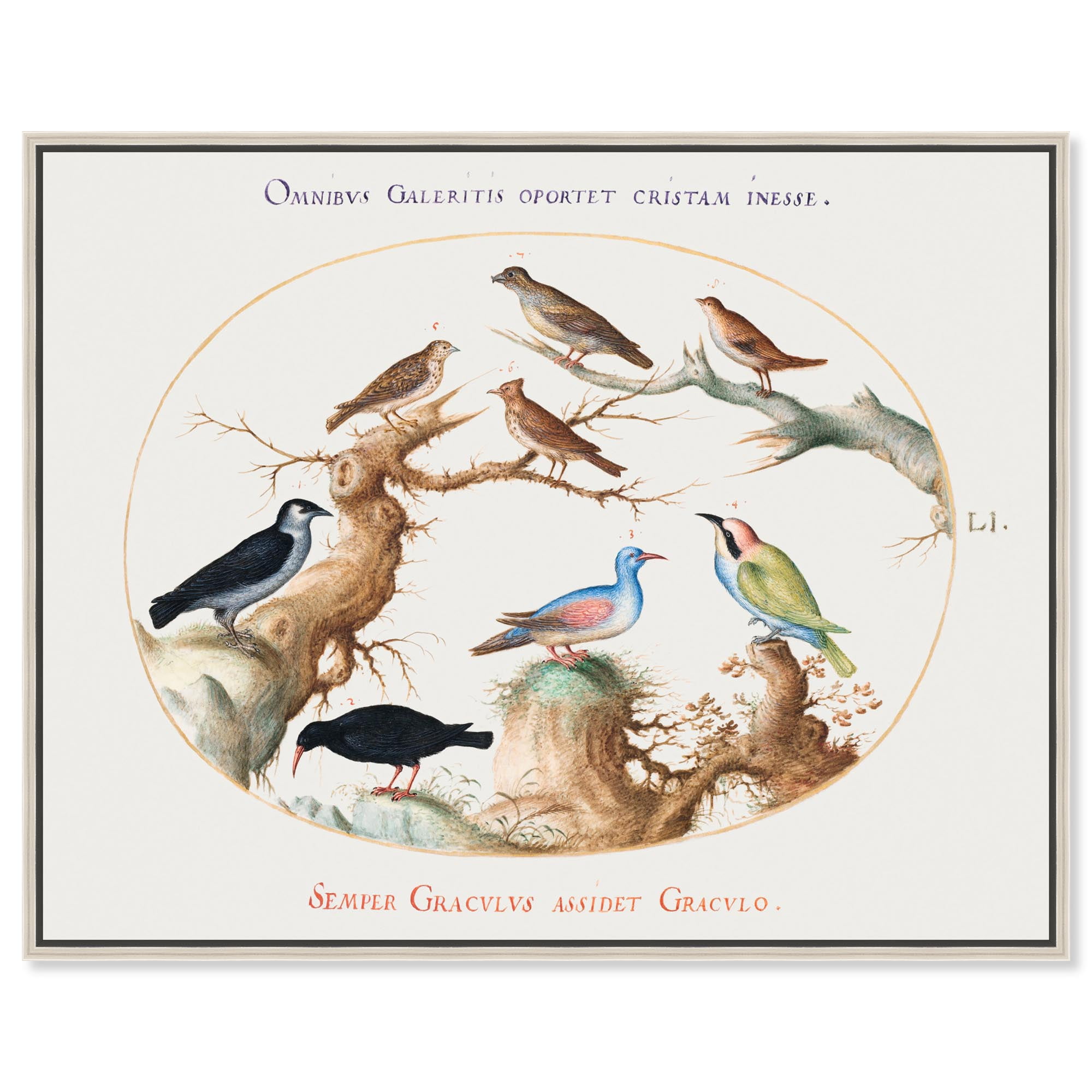 Art Remedy Vintage Cottage Art Canvas, 30" x 24", Silver Frame, Birds Meetup - Walmart.com