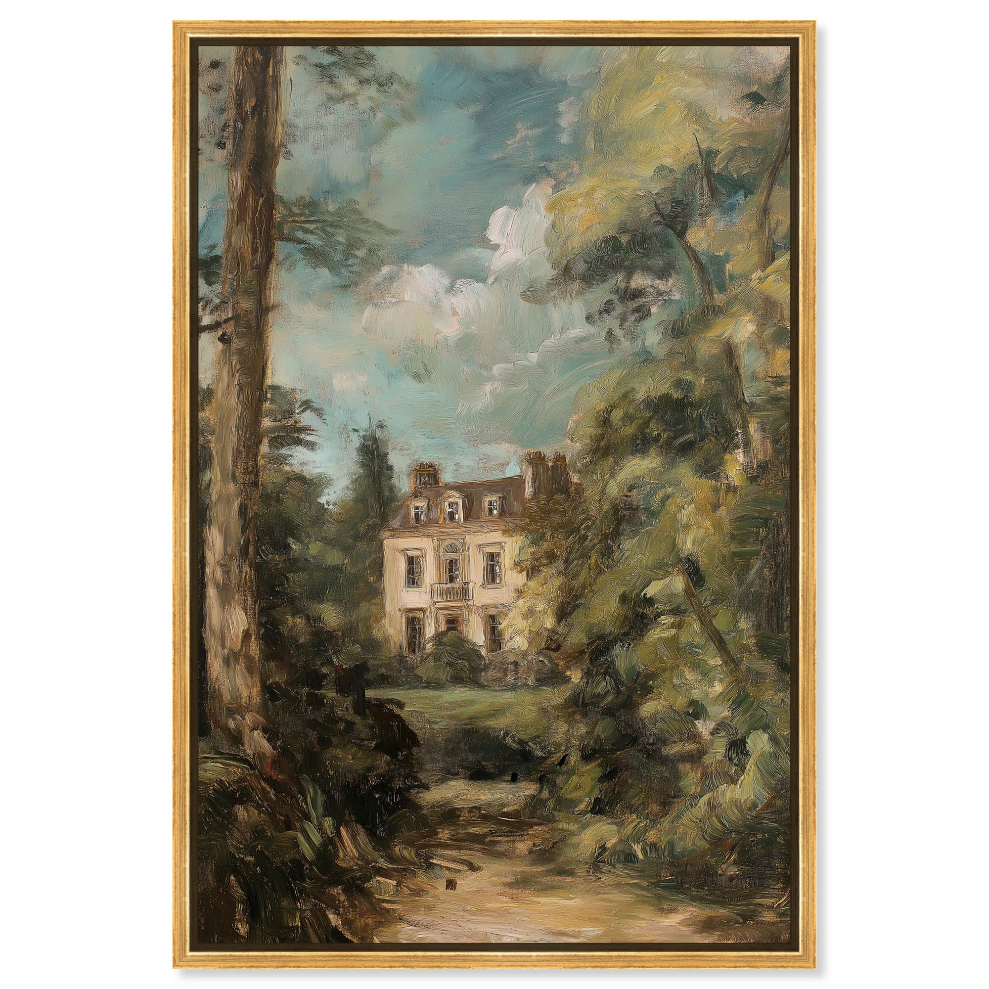 Art Remedy Vintage Paintings Canvas, 36" x 54", Gold Frame, Bridgerton ...