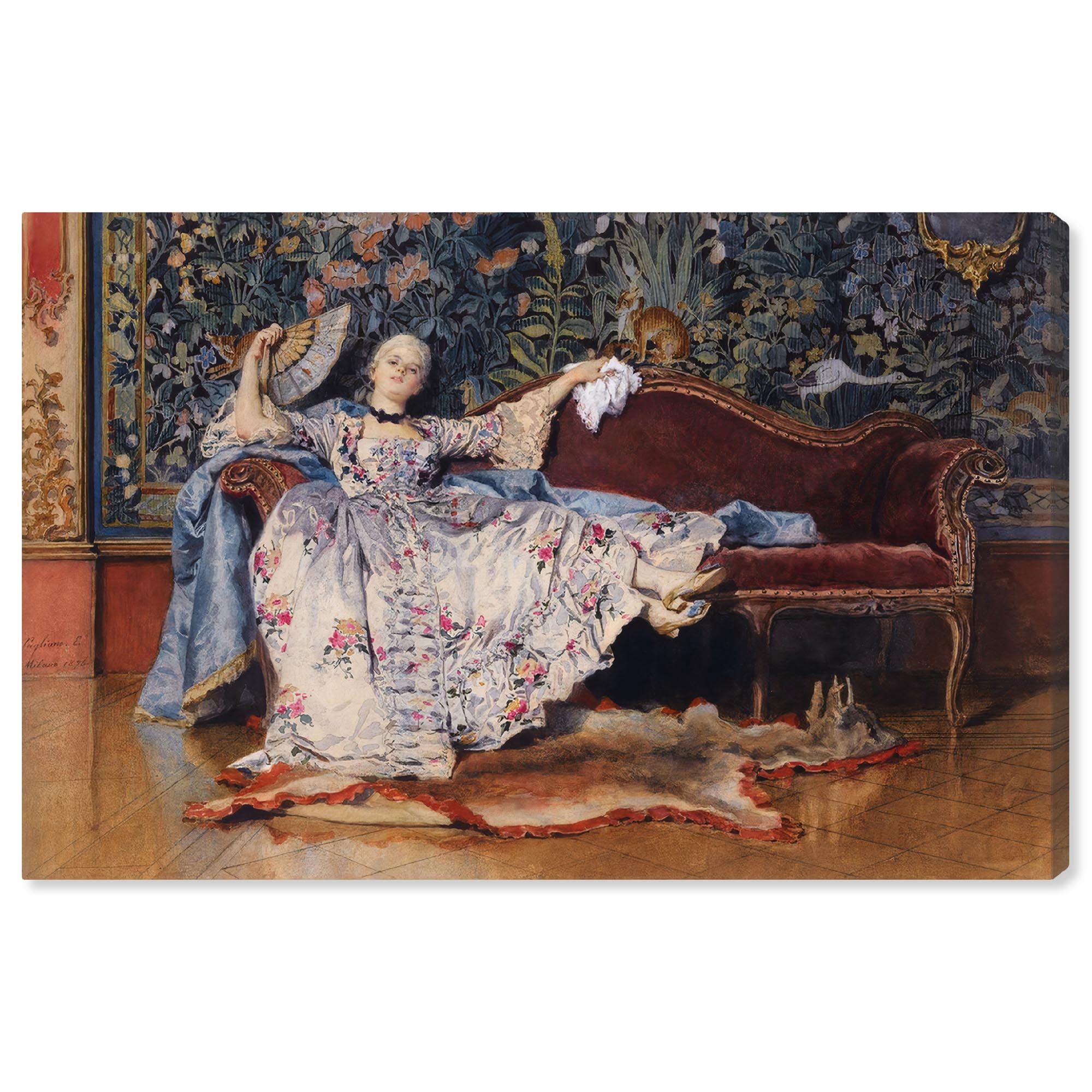 Art Remedy Vintage Portraits Canvas, 24" x 16", Gallery Wrapped, Lady ...