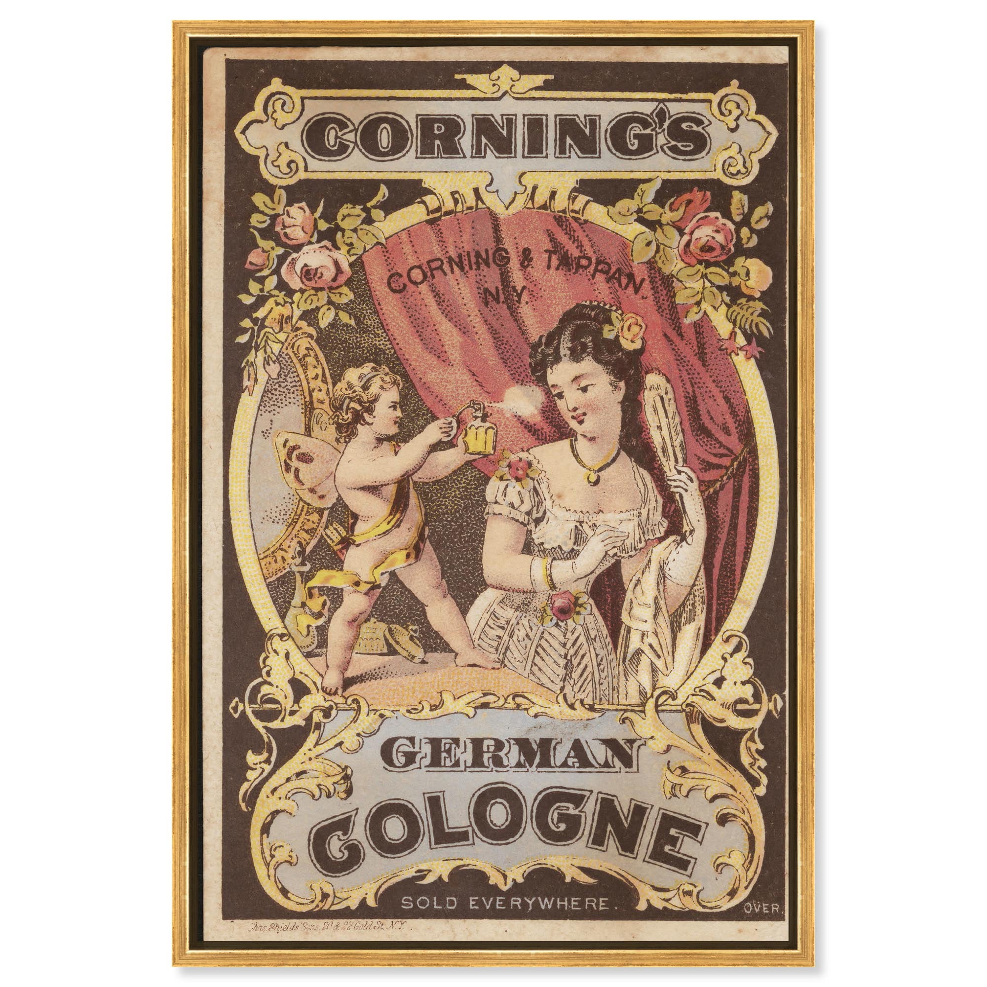 Art Remedy Vintage Posters Canvas, 16" x 24", Gold Frame, German ...