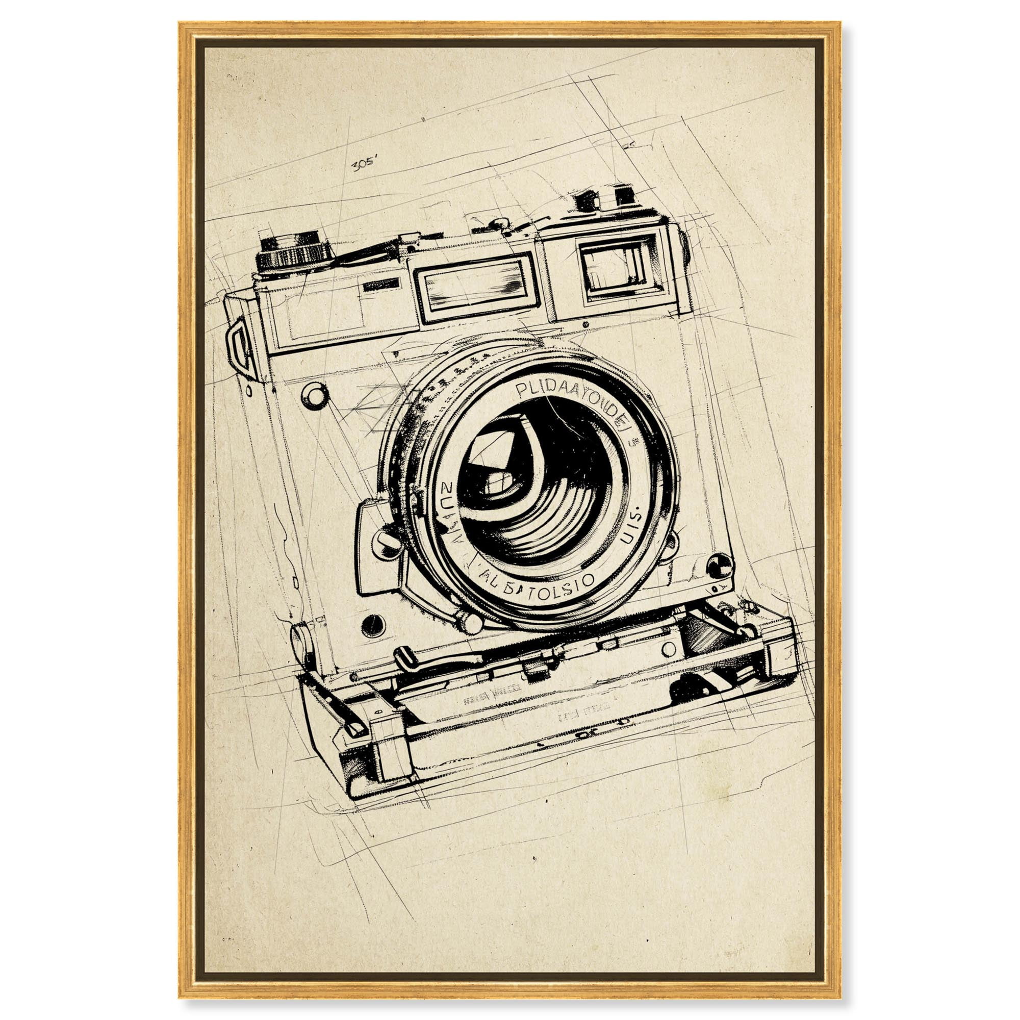 Art Remedy Vintage Posters Canvas, 16" x 24", Gold Frame, Vintage ...