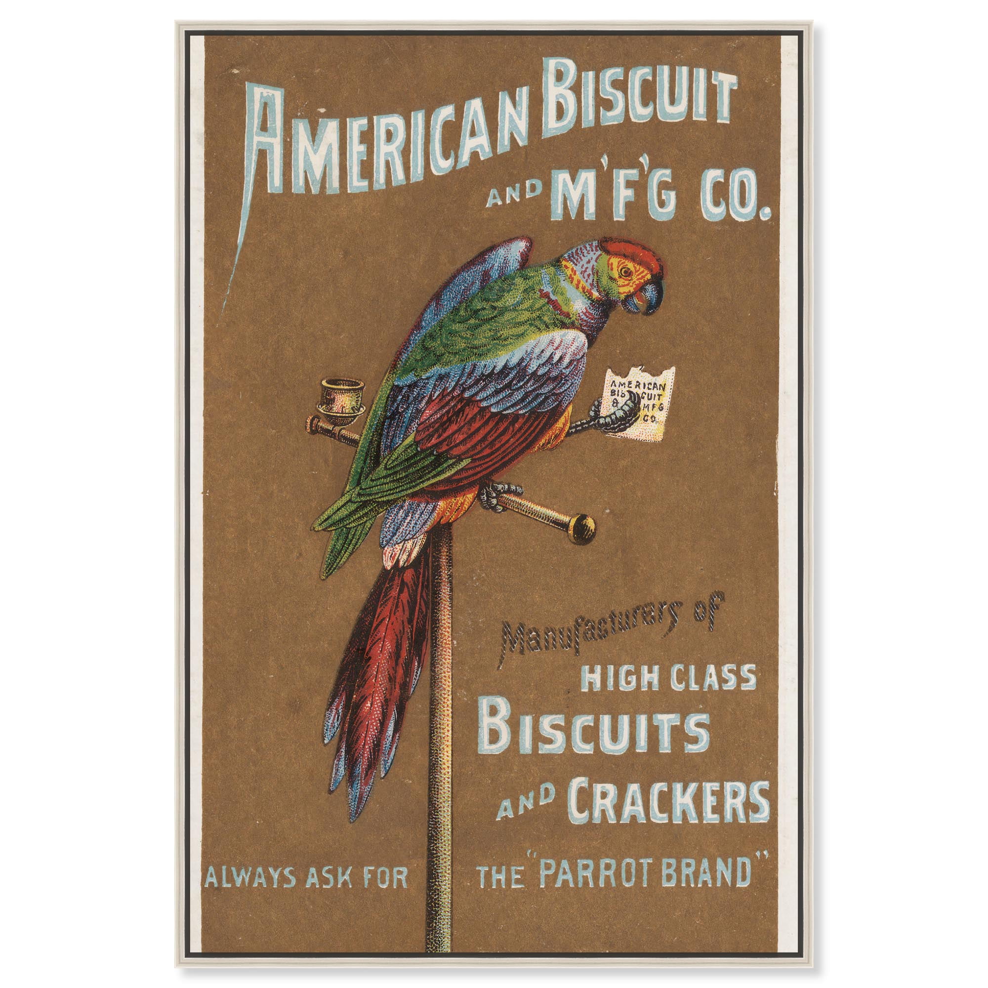 Art Remedy Vintage Posters Canvas, 24" x 36", Silver Frame, American ...