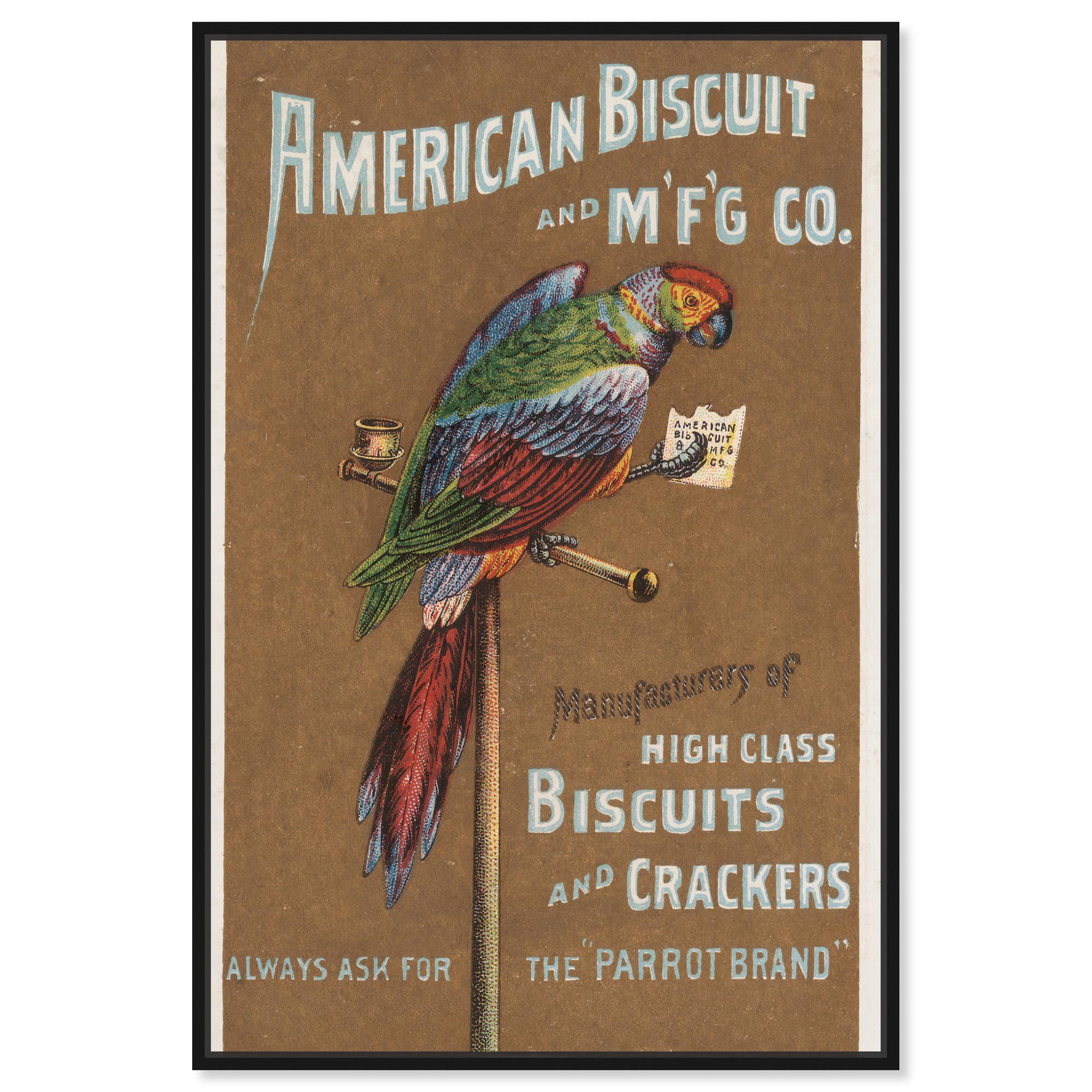 Art Remedy Vintage Posters Canvas, 30" x 45", Black Frame, American ...