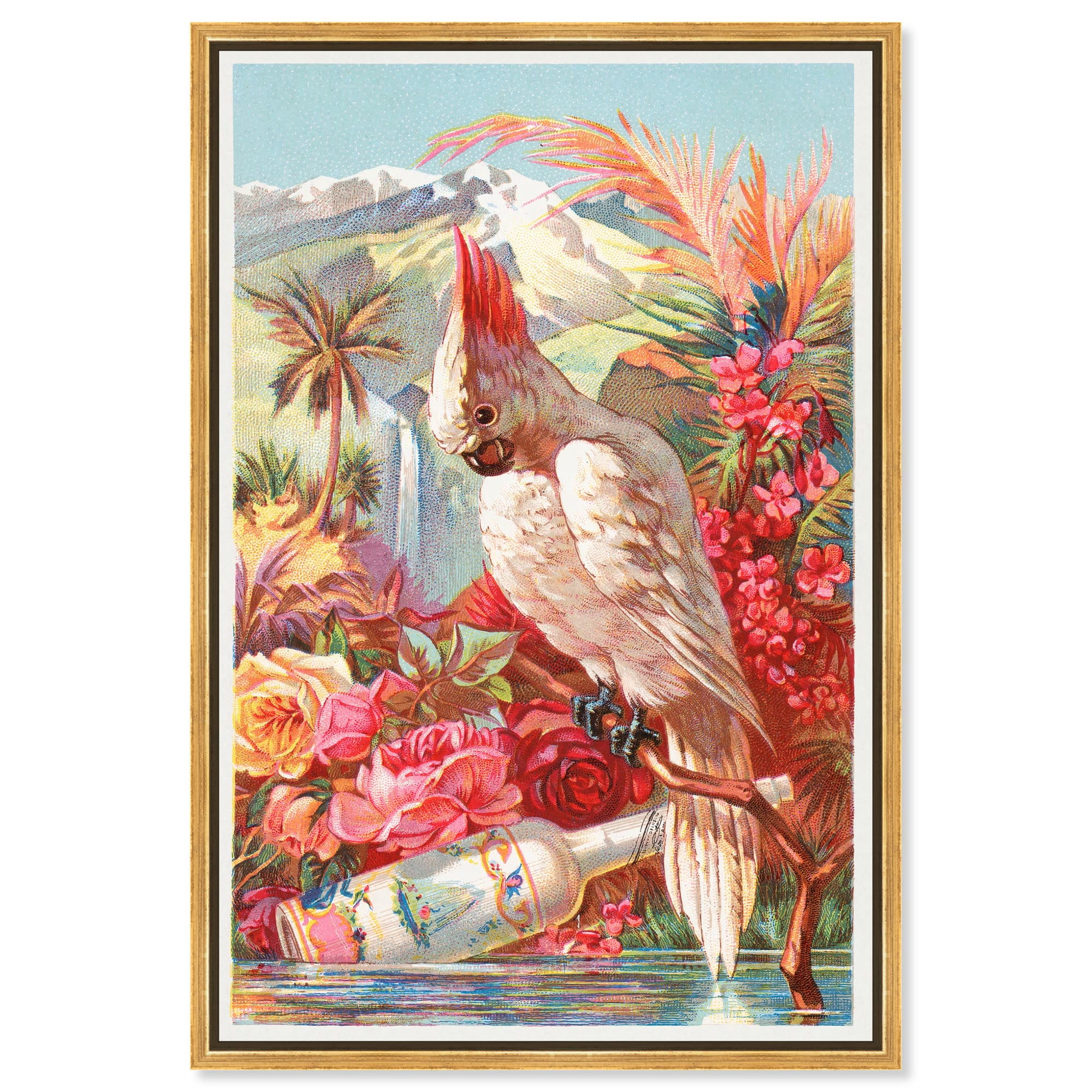 Art Remedy Vintage Posters Canvas, 30" x 45", Gold Frame, Florida Water ...