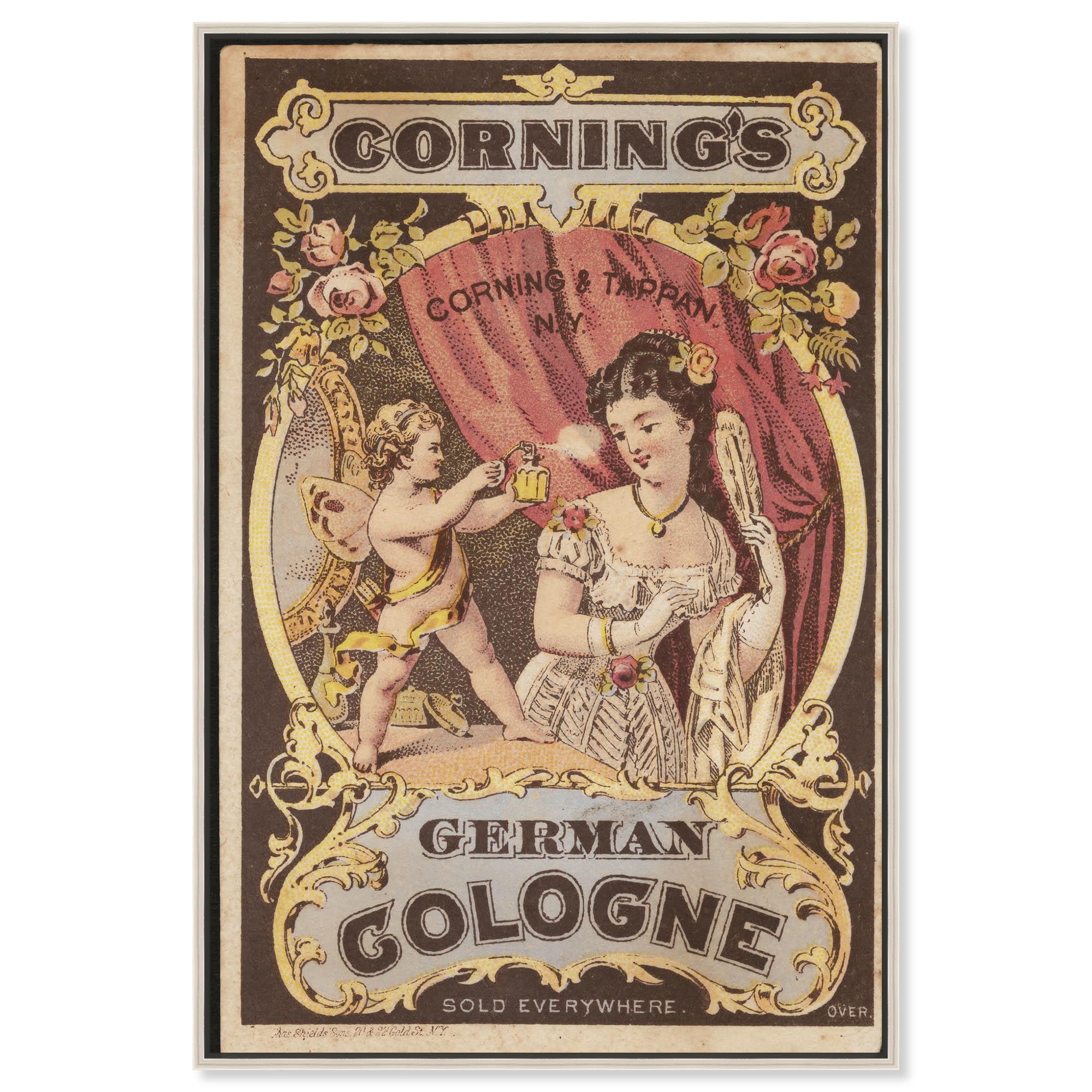 Art Remedy Vintage Posters Canvas, 36" x 54", Silver Frame, German ...