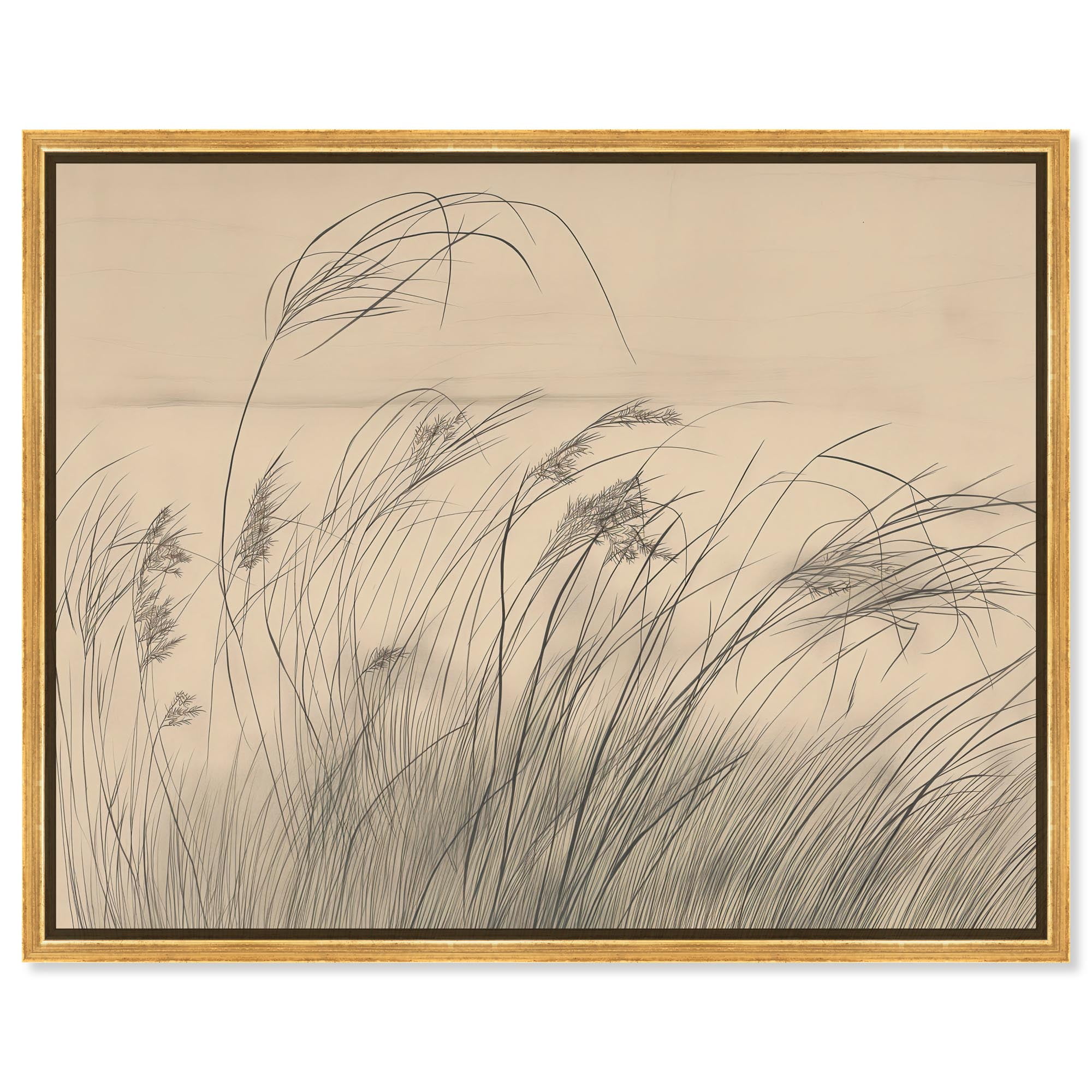Art Remedy Vintage Sketches Canvas, 30" x 24", Gold Frame, Graphite ...
