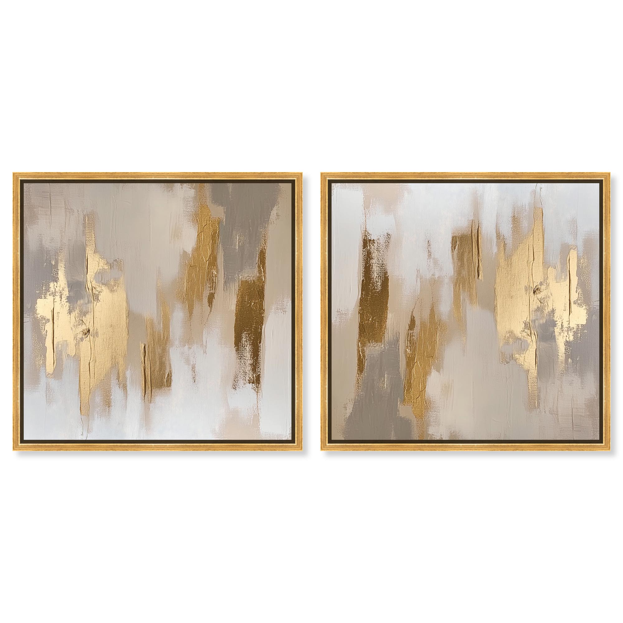 Art Remedy Warm Boho Abstracts Canvas, 40" x 40", Gold Frame, Taylor's ...