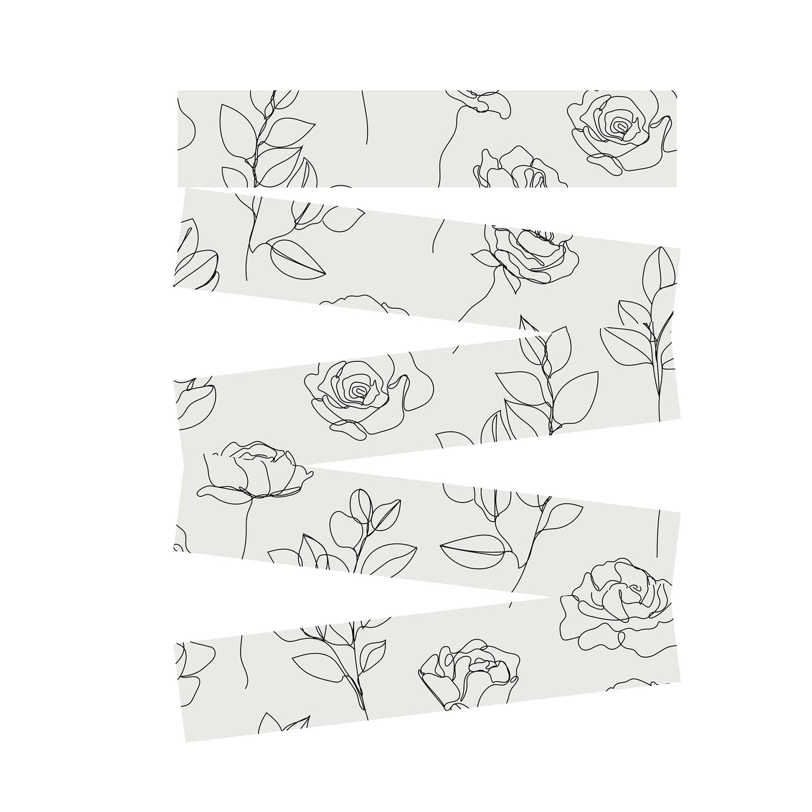 Art Rose Floral Staircase Cabinet Decals Stain Peel & Stick Remodeling ...