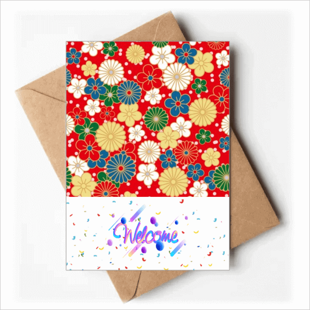 Art Sakura Flowers Japan Japanese Style Welcome Back Greeting Cards ...