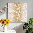 Art Sand Beige Canvas Wall Art for Living Room, Vintage White Polka ...