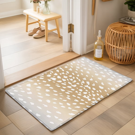Art Sand Beige Washable Small Entryway Area Rugs 2'x3', Vintage White ...
