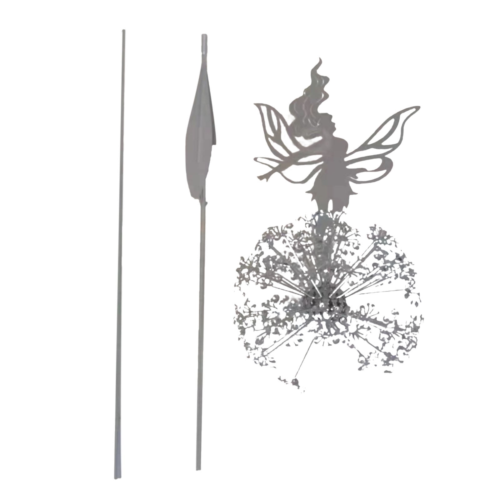 Art Sculpture Steel Fairy Ornament, A, Fairies Wire Dandelion Stainless ...