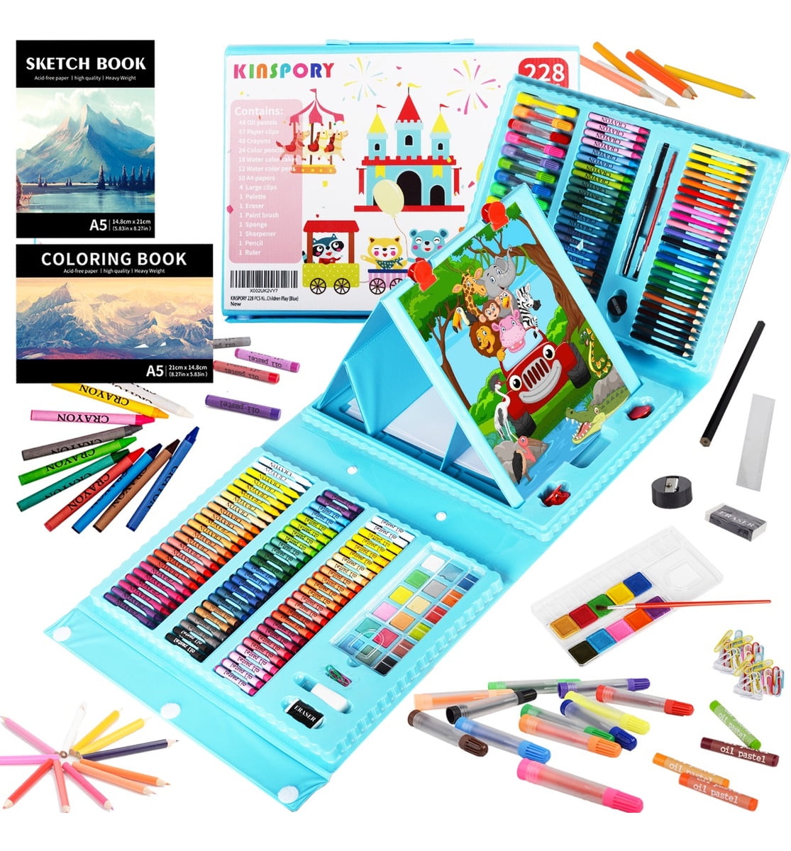 Art Set for Kids, KINSPORY 228 Pack Art Supplies Art Crafts Drawing ...