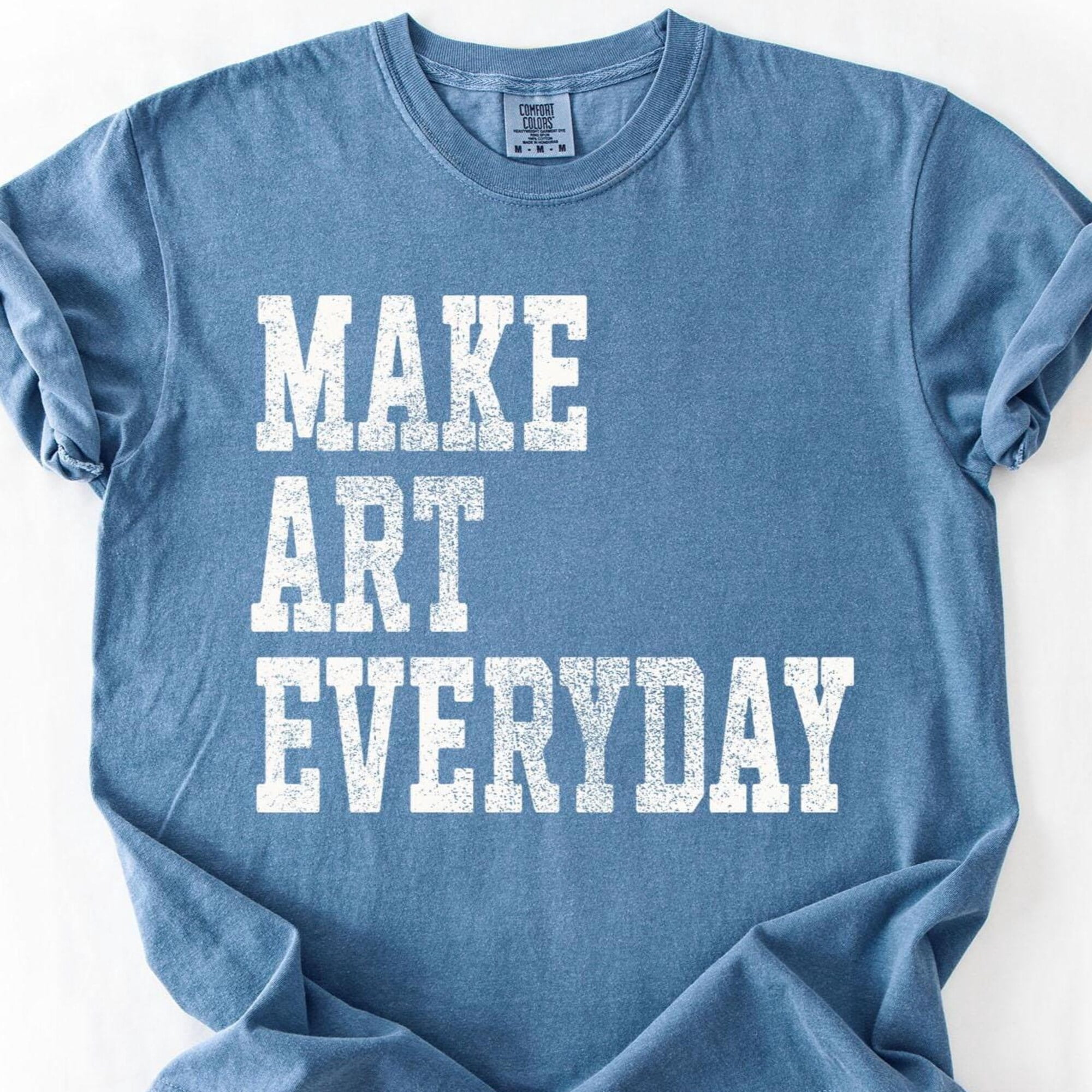 Art Shirt Make Art Everyday Artist TShirt Artist Gift Art Teacher ...